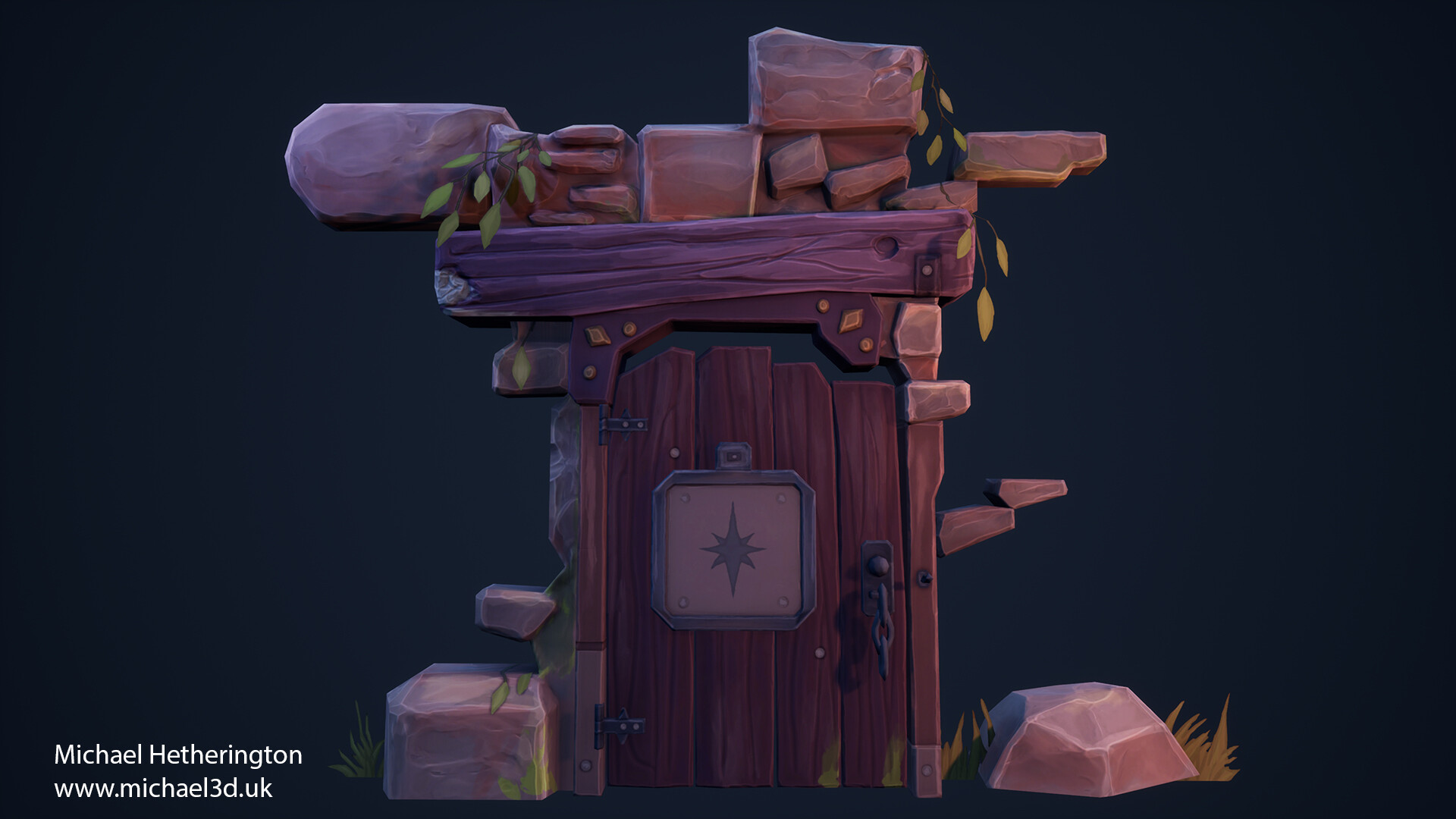 ArtStation - Low-poly Stylised Doorway