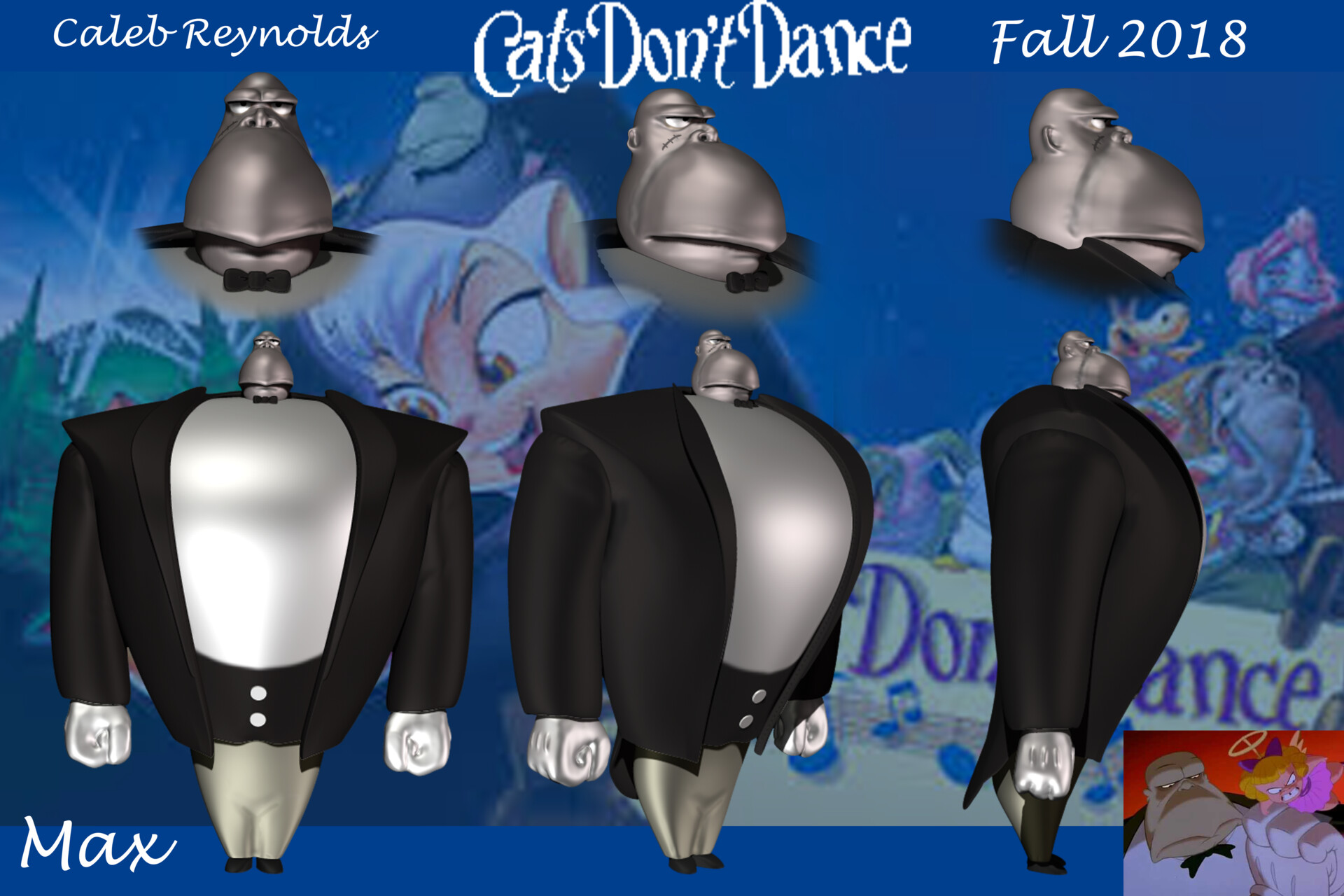 ArtStation - Cat's Don't Dance: Max the Butler Sculpt