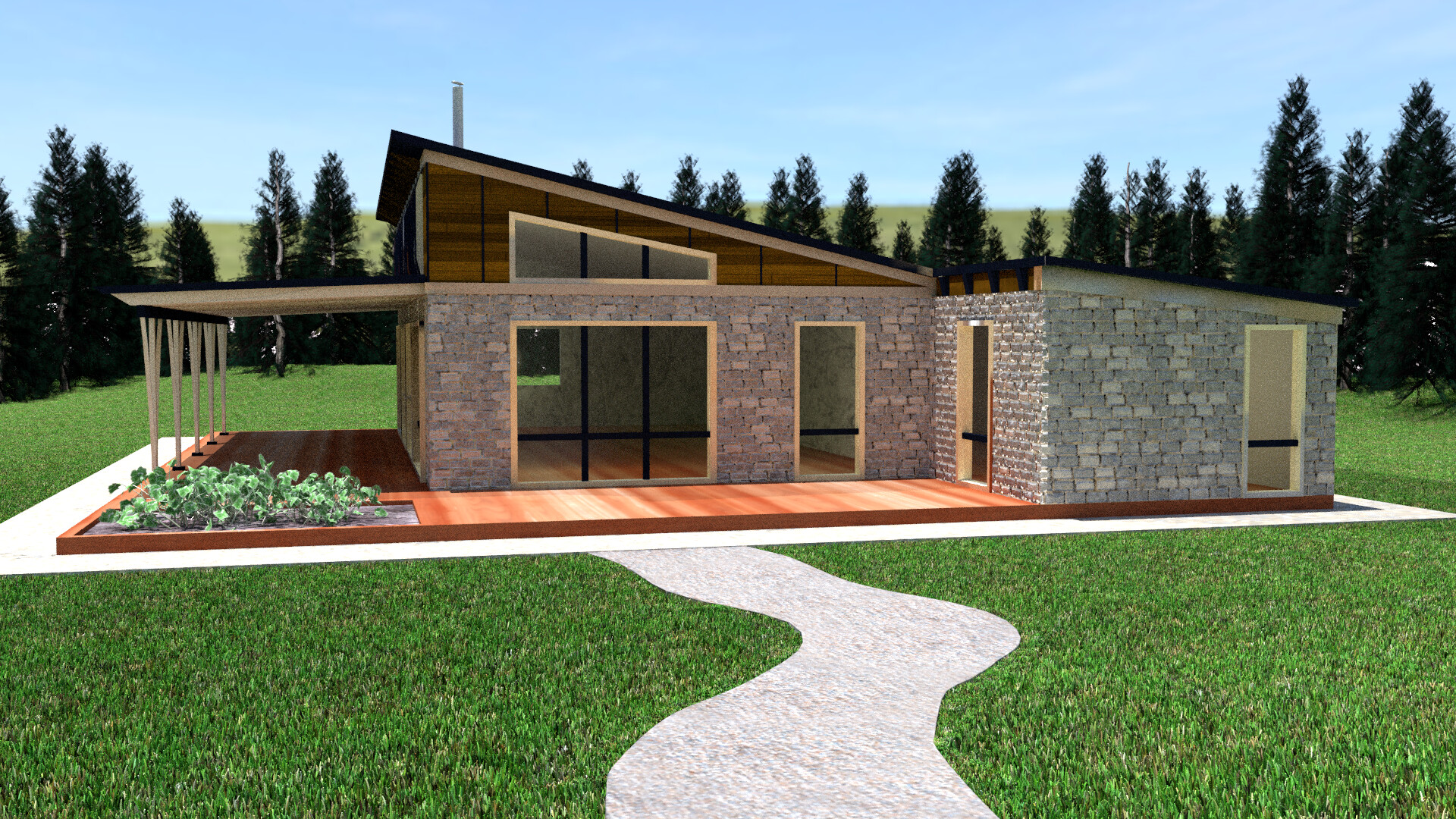 ArtStation - Modern Cabin