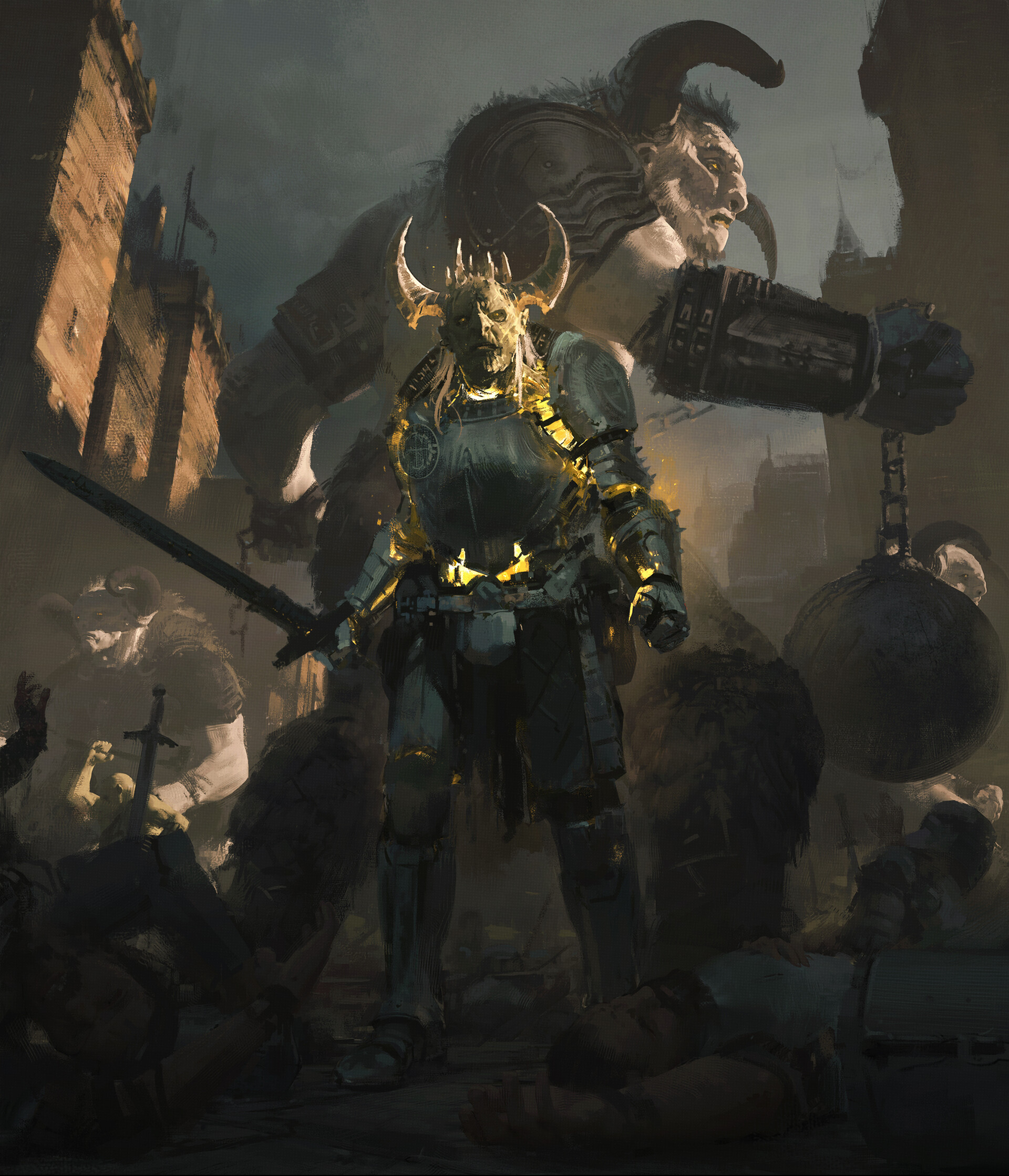 ArtStation - Goblinknight-Minotaur