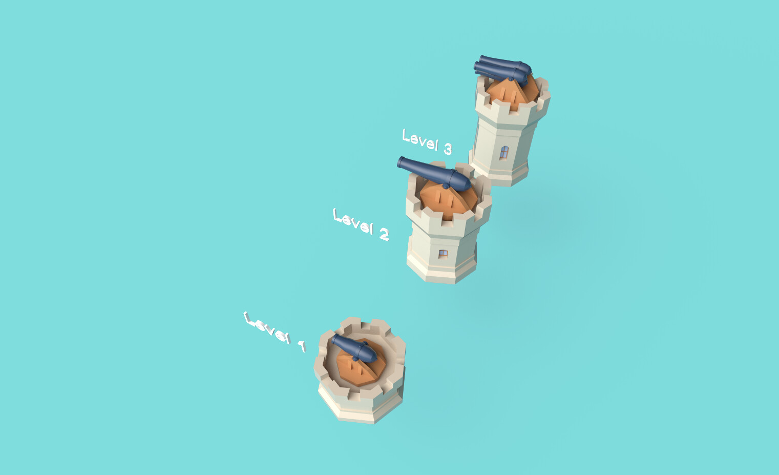 ArtStation - Low Poly Tower Defense