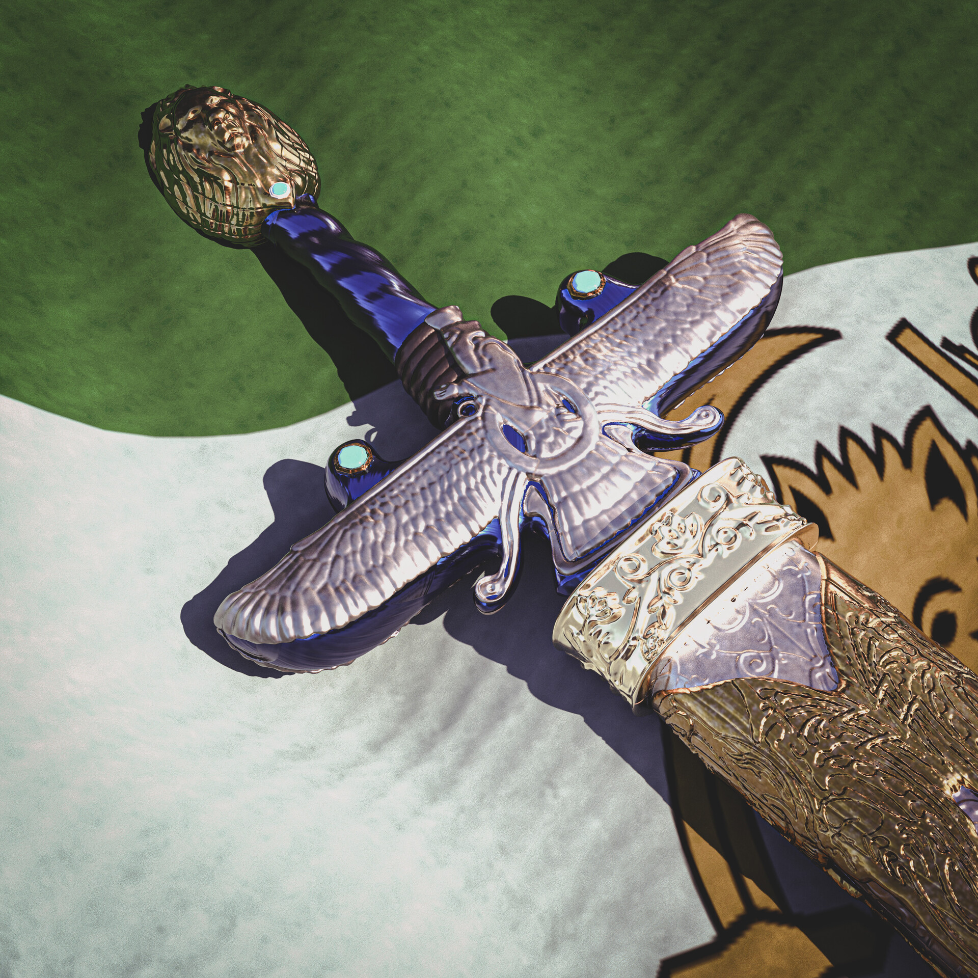 Mohammad Borzouei - Weapons : Revolver (American Gun) / Shamshir ...