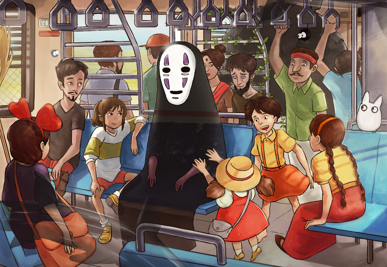 ArtStation - Tribute to Miyazaki san.