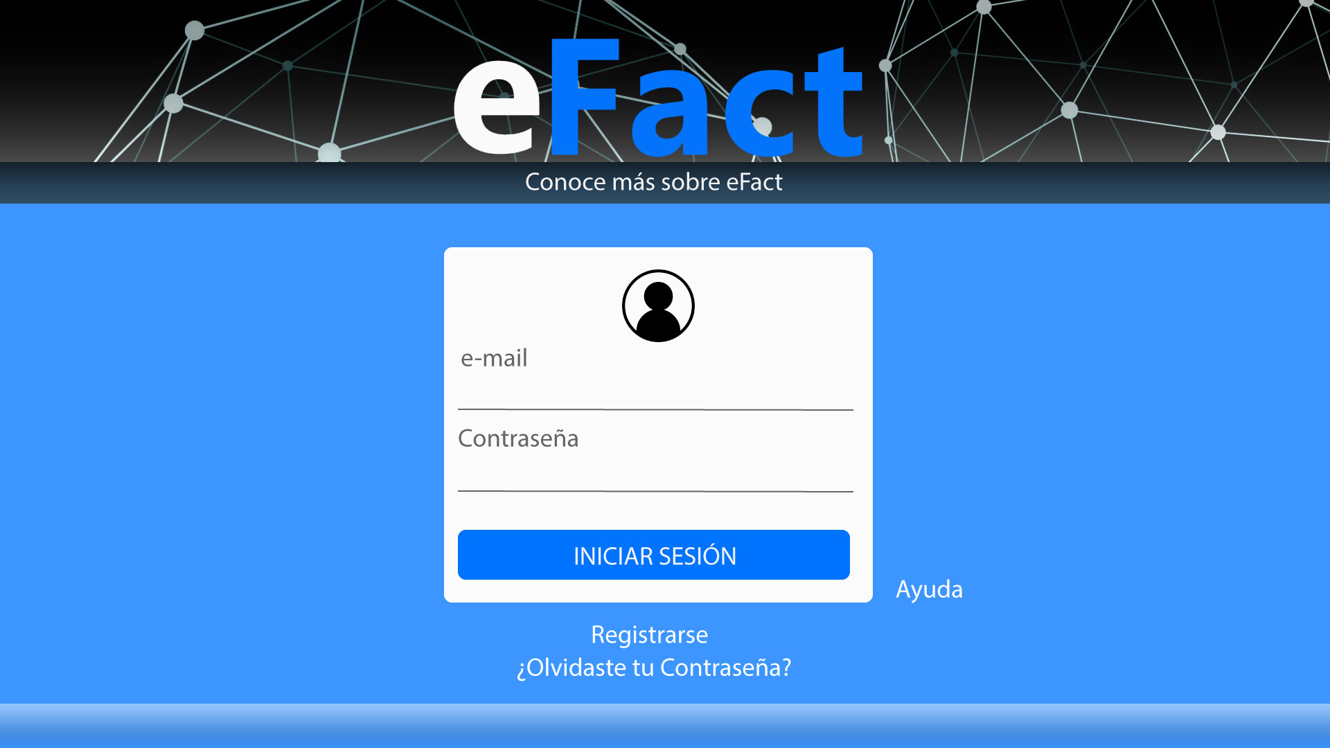 ArtStation - "eFact" prototype Web Design