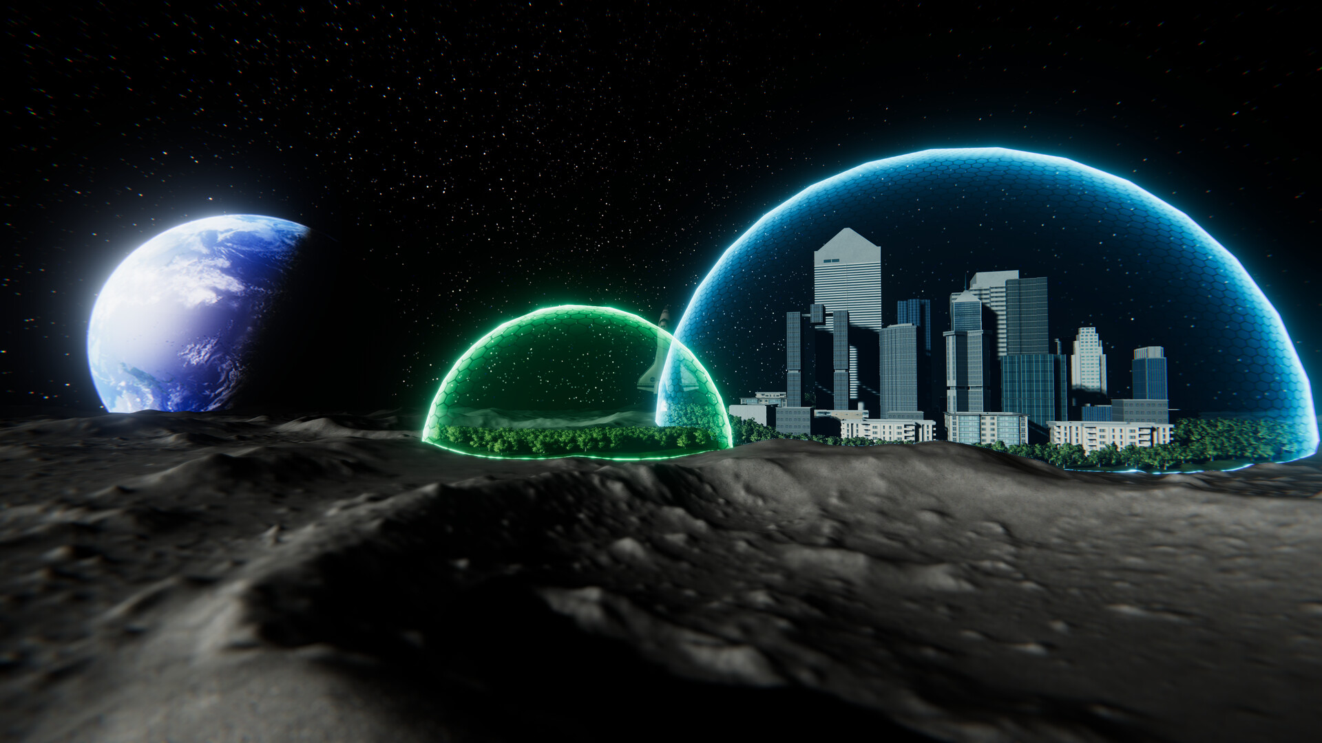 ArtStation - City on the Moon