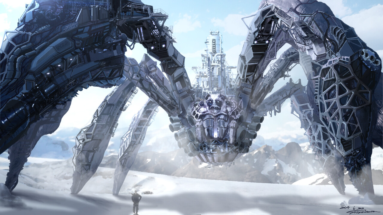 ArtStation - The heavy industrial machine of a spider