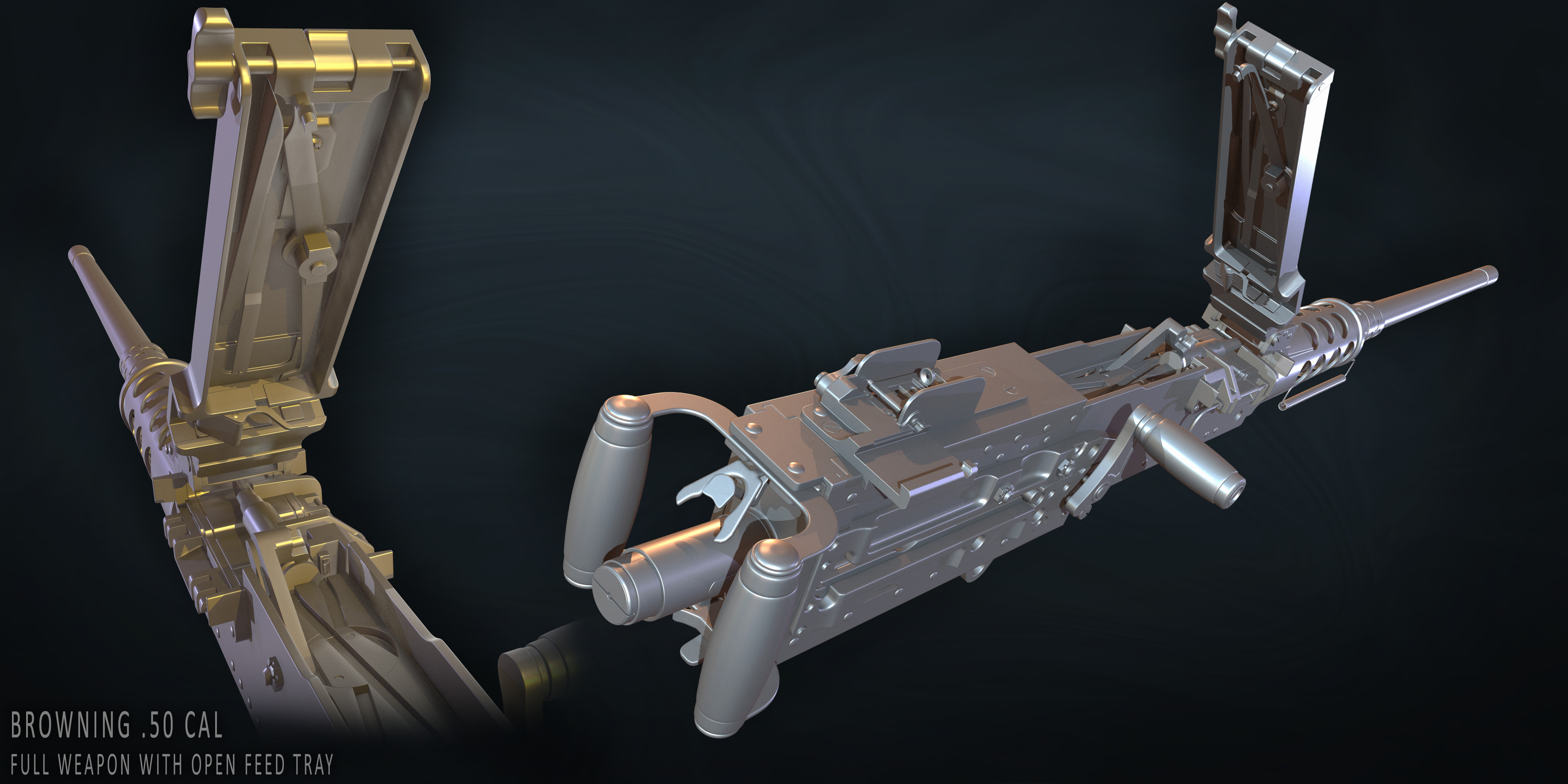 Katie Sabin - "Ma Deuce" M2 Browning .50 cal | High Poly