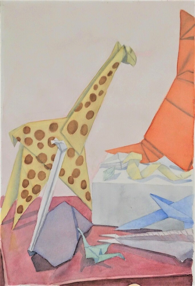 ArtStation - Origami Still Life