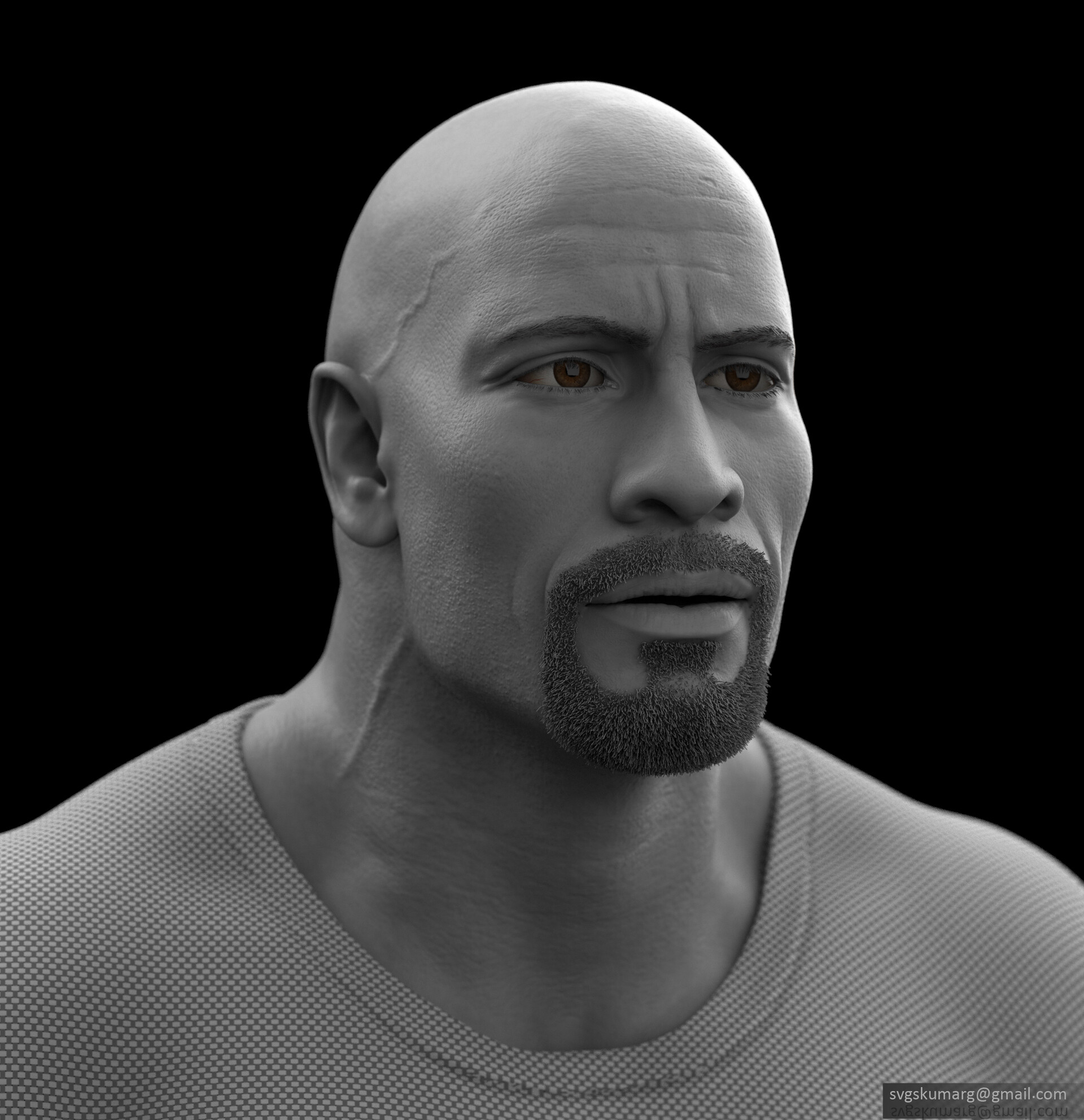 ArtStation - Dwayne The Rock