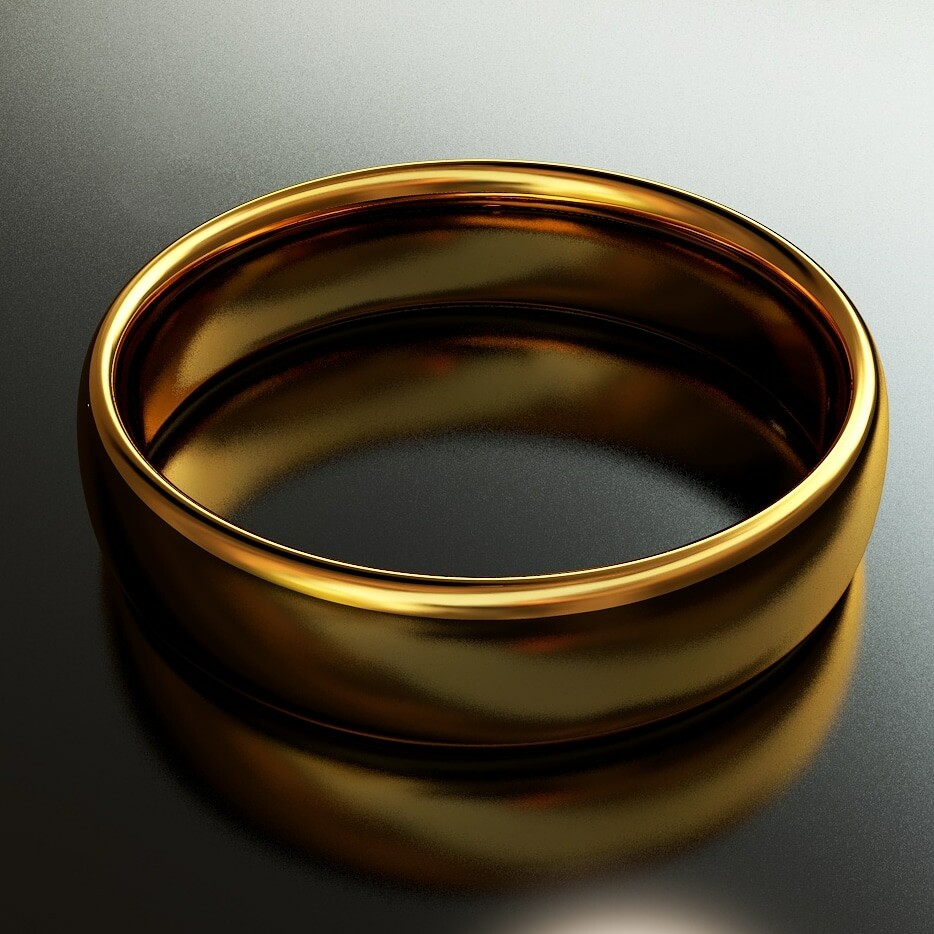 ArtStation - Gold ring without Mordor text!