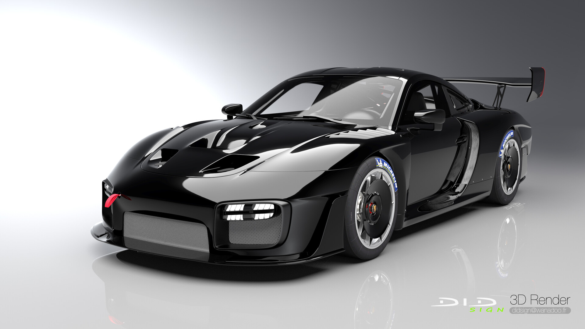 ArtStation - 3D Rendering of PORSCHE 935 2019 "BLACK STREET LEGAL