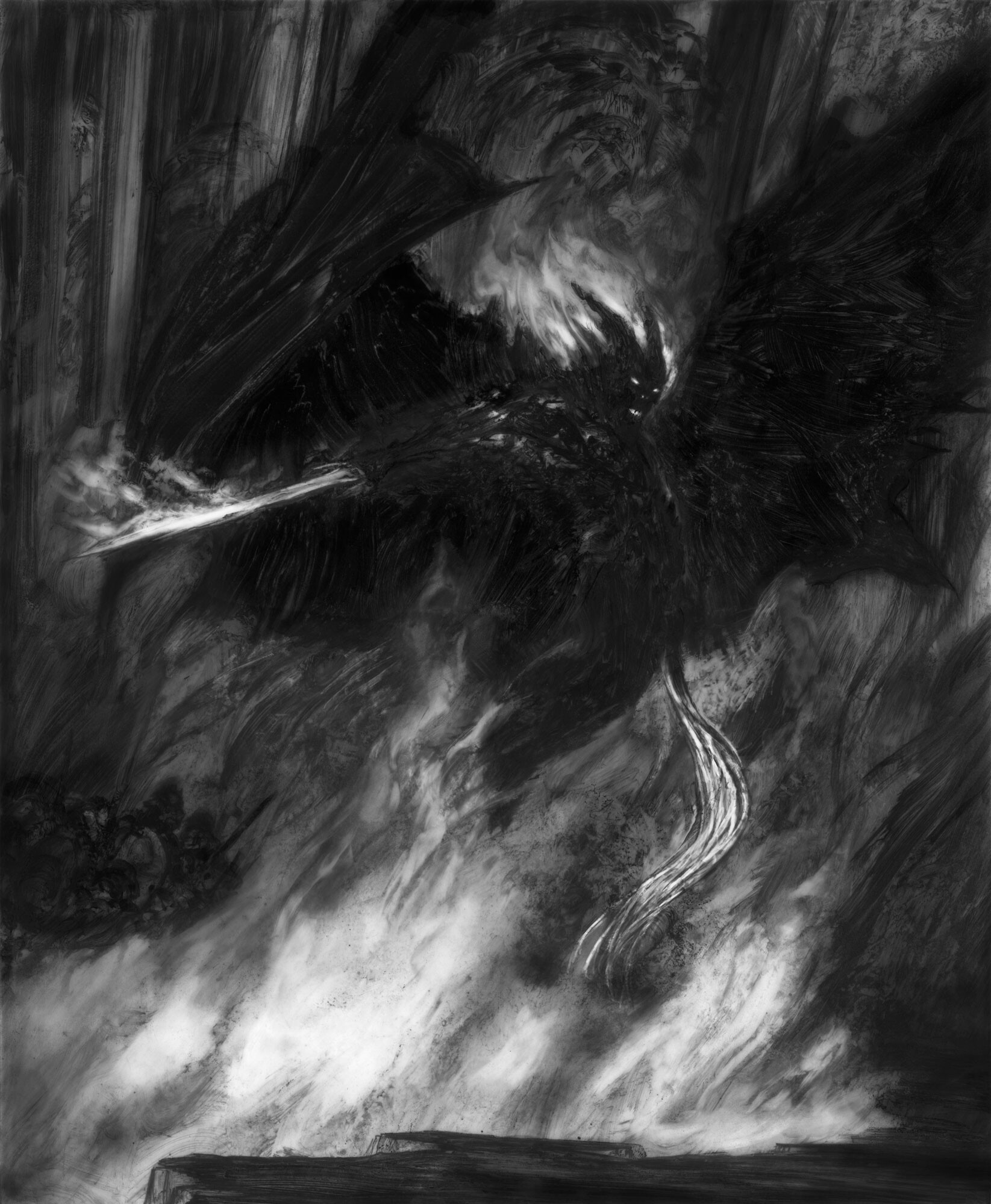 ArtStation - The Balrog of Moria - Durin's Bane
