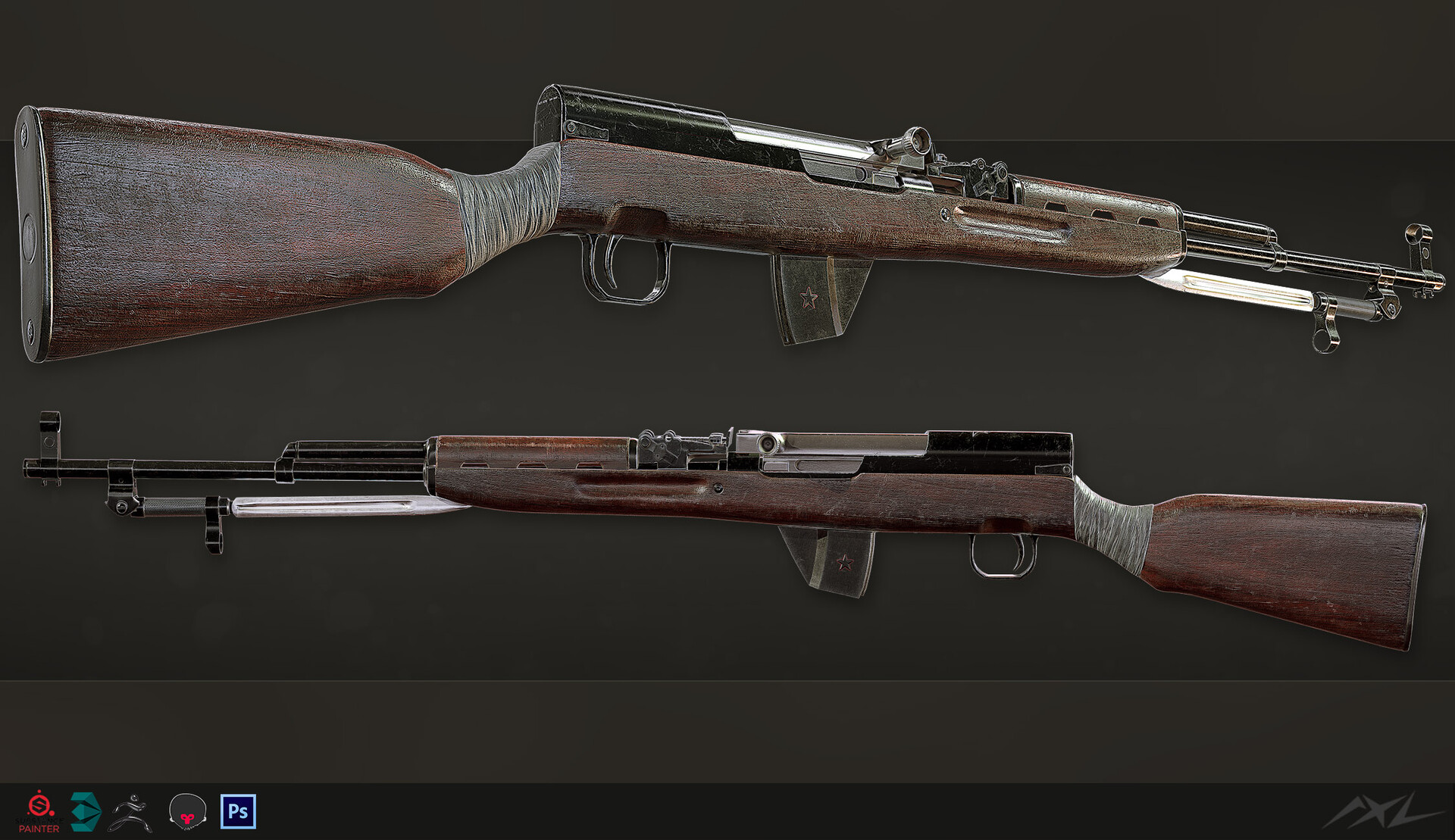 ArtStation - SKS Chinese rifle