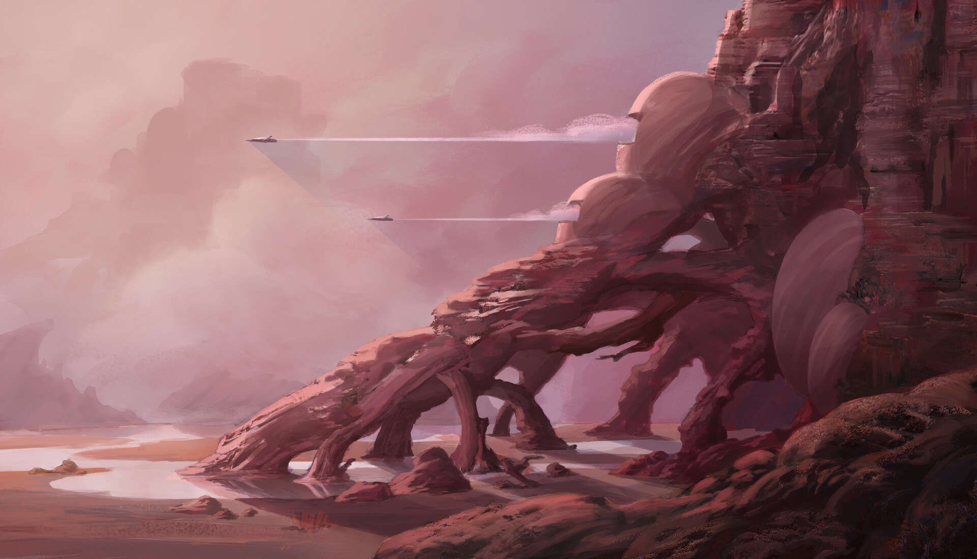 ArtStation - Alien Rock Formation