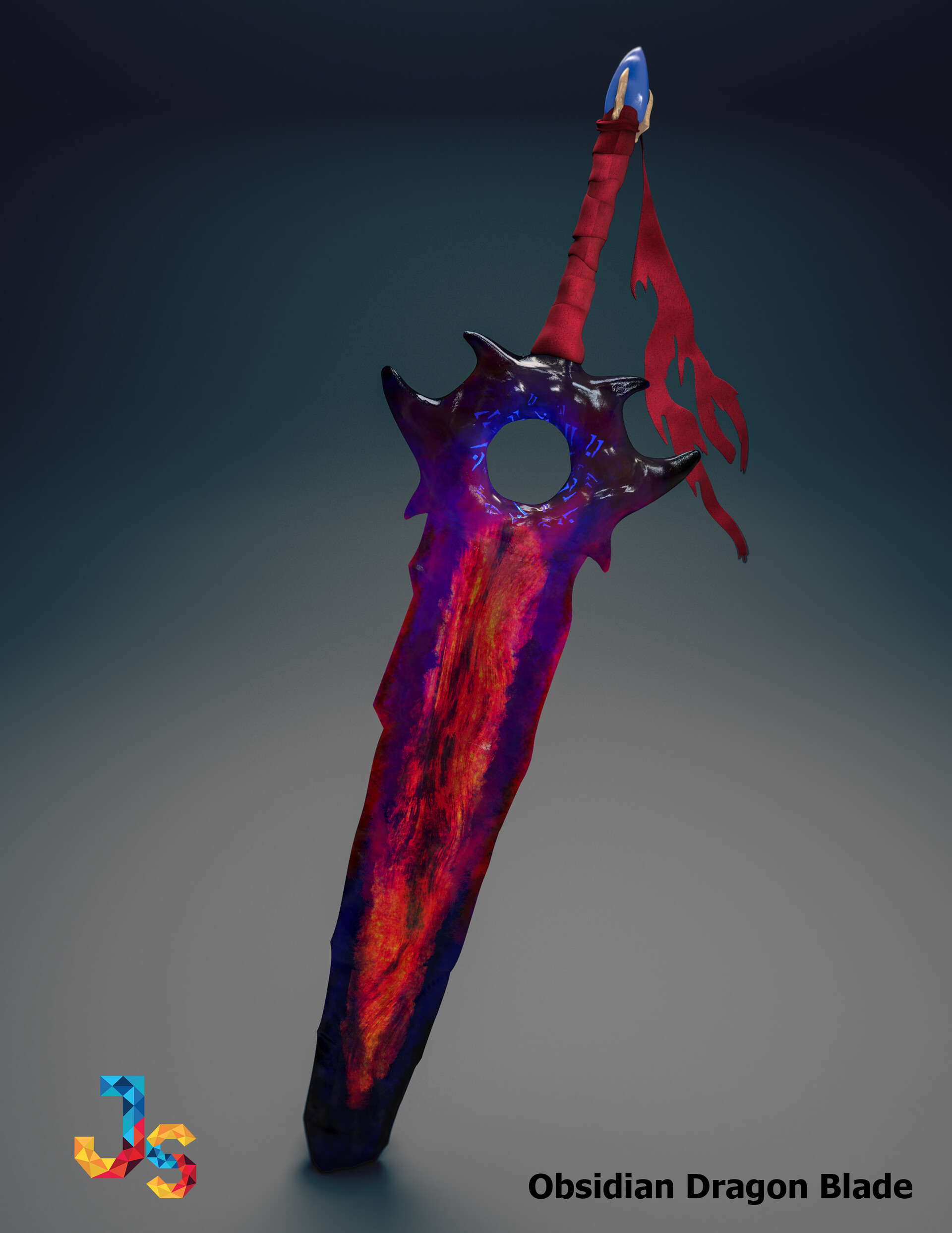 ArtStation - The Obsidian Dragon Blade