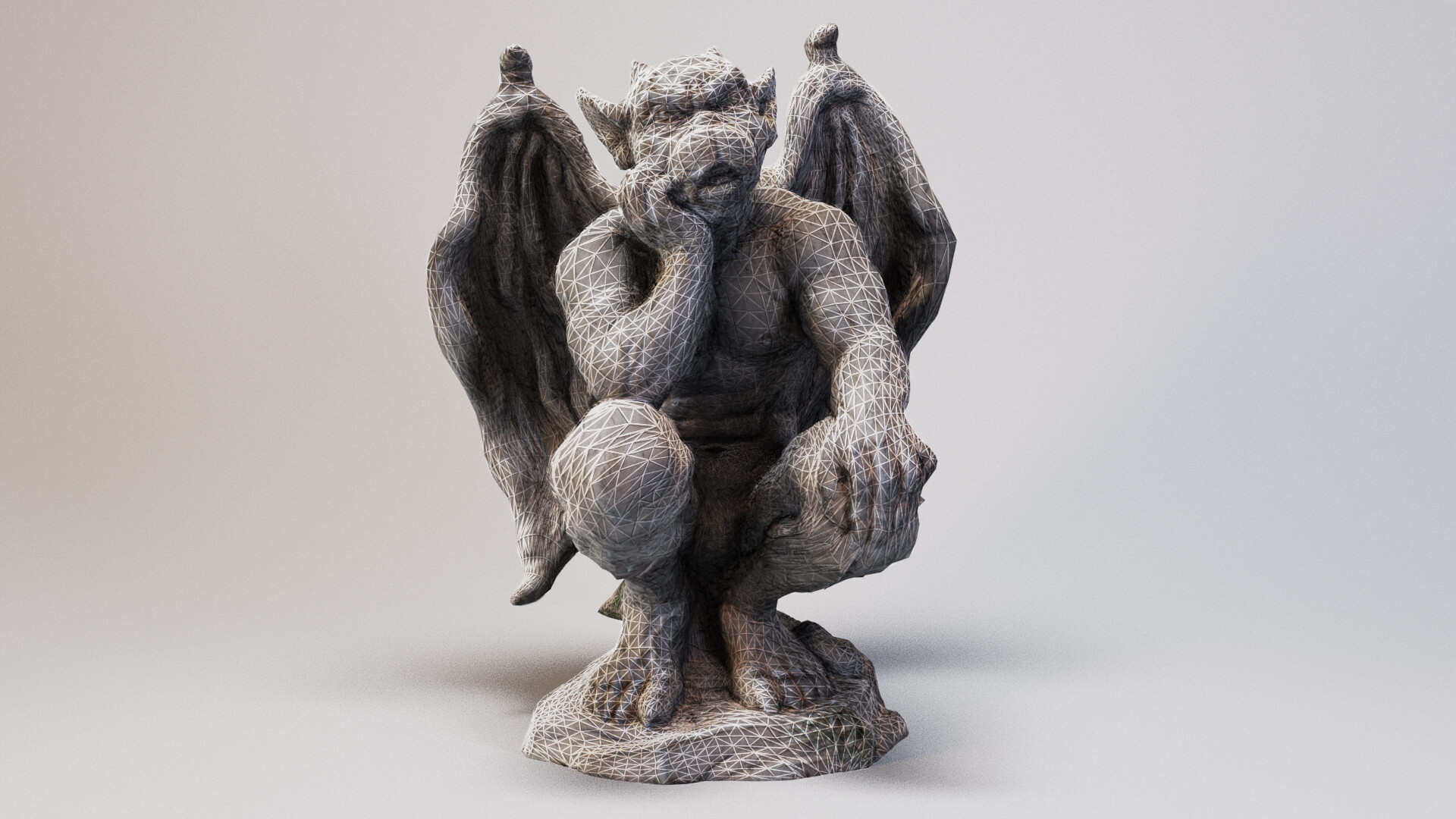 Phillip Hartz - Gargoyle Statue [realtime optimized/game ready]