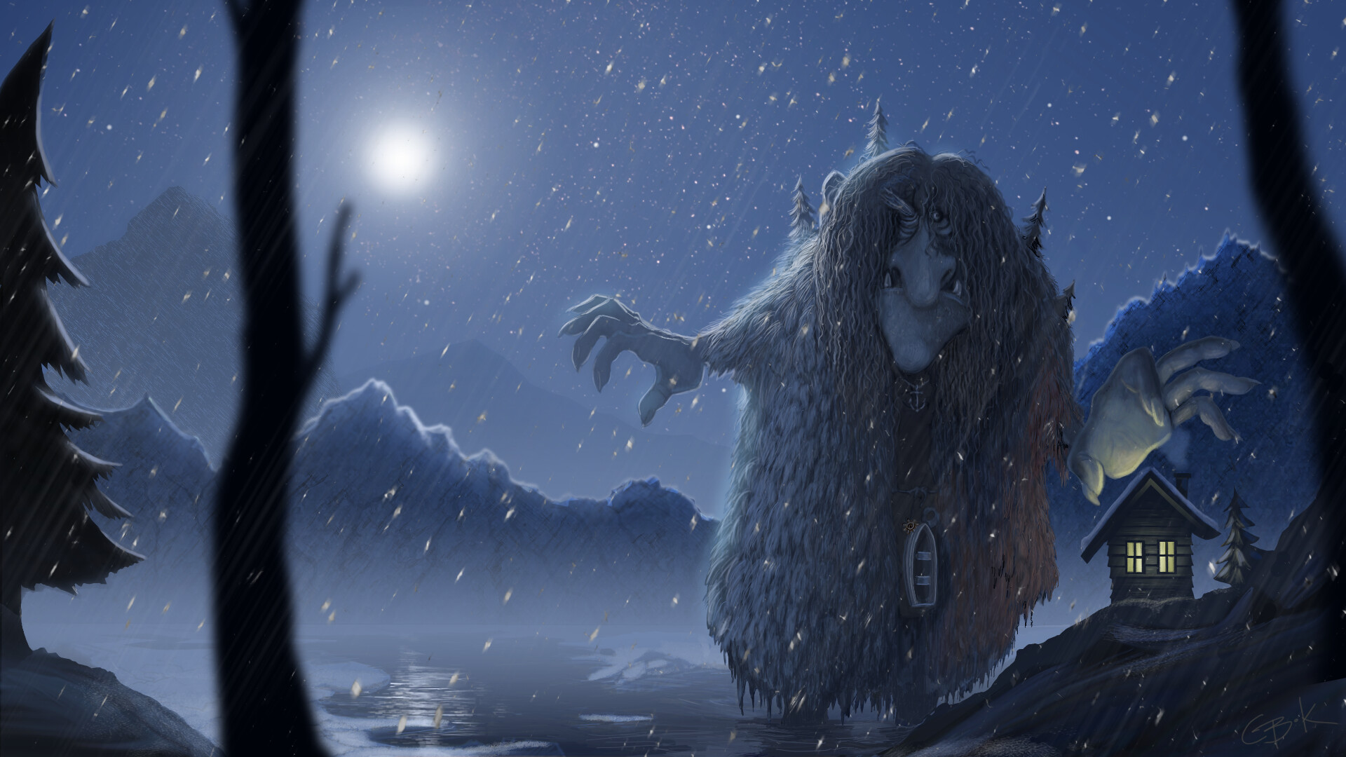 ArtStation - The Ogre from Olefjord, Norway