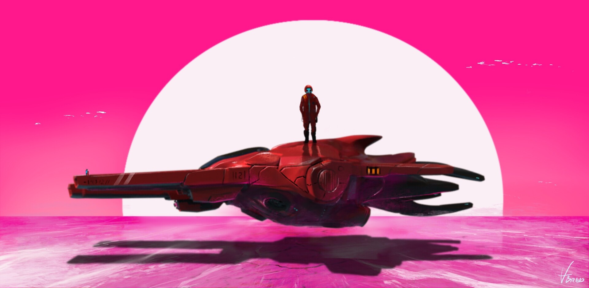 ArtStation - Pink Planet : A retro space journey