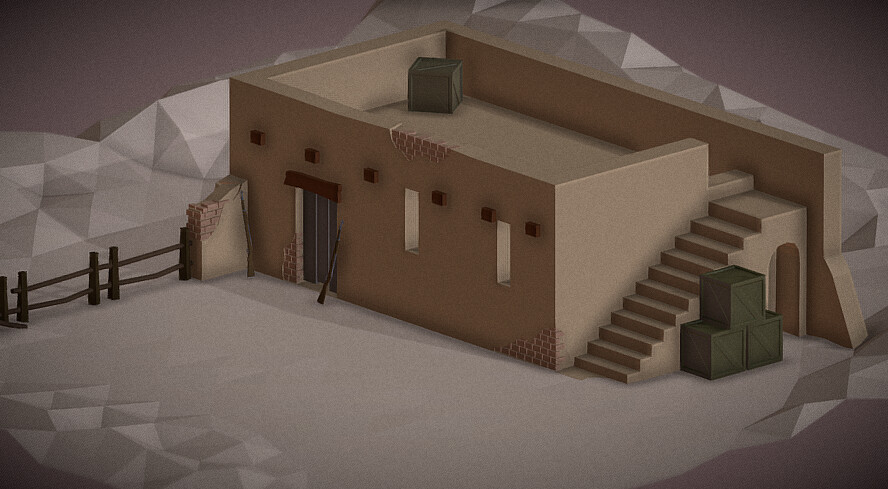 ArtStation - Low-Poly: Sand House
