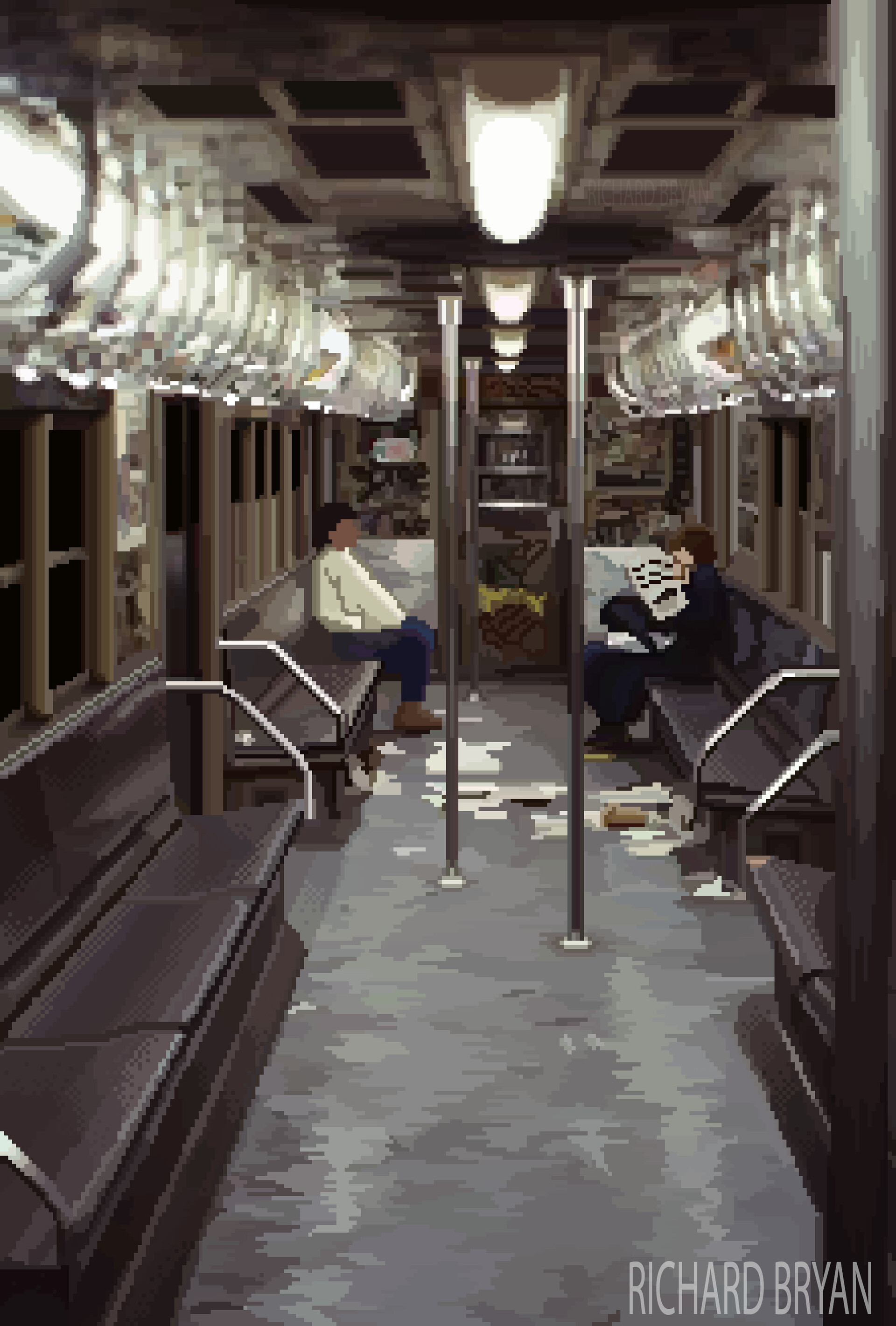 ArtStation - Subway Pixel Art