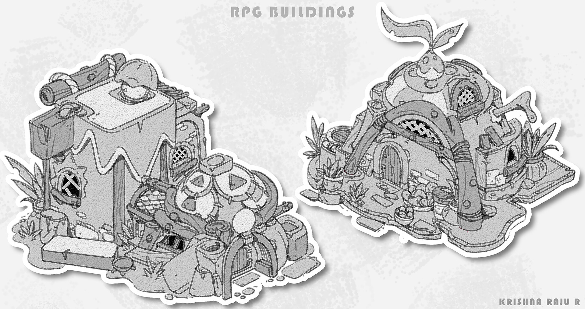 ArtStation - RPG BUILDING DESIGN EXERCISE 07