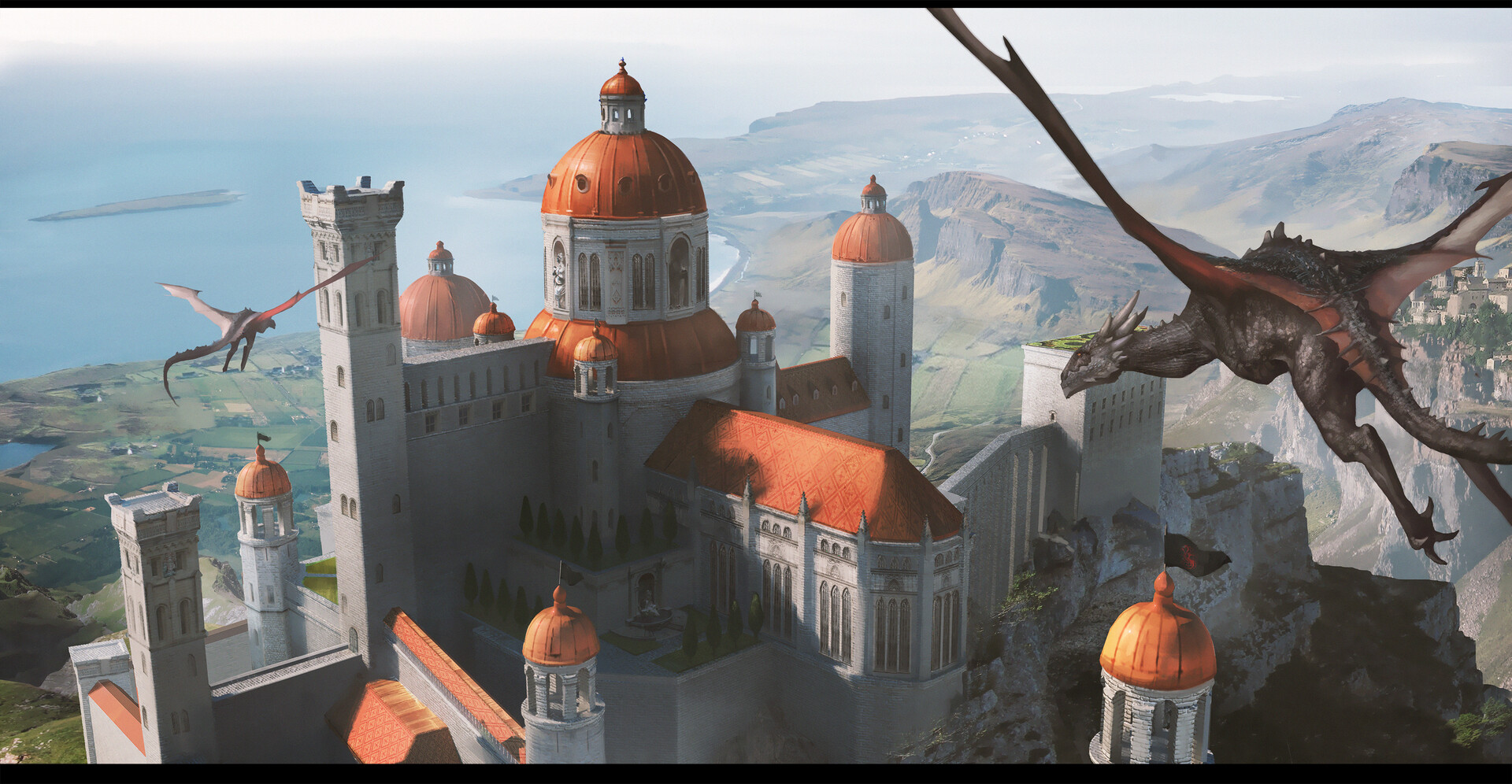 ArtStation - Dragon castle