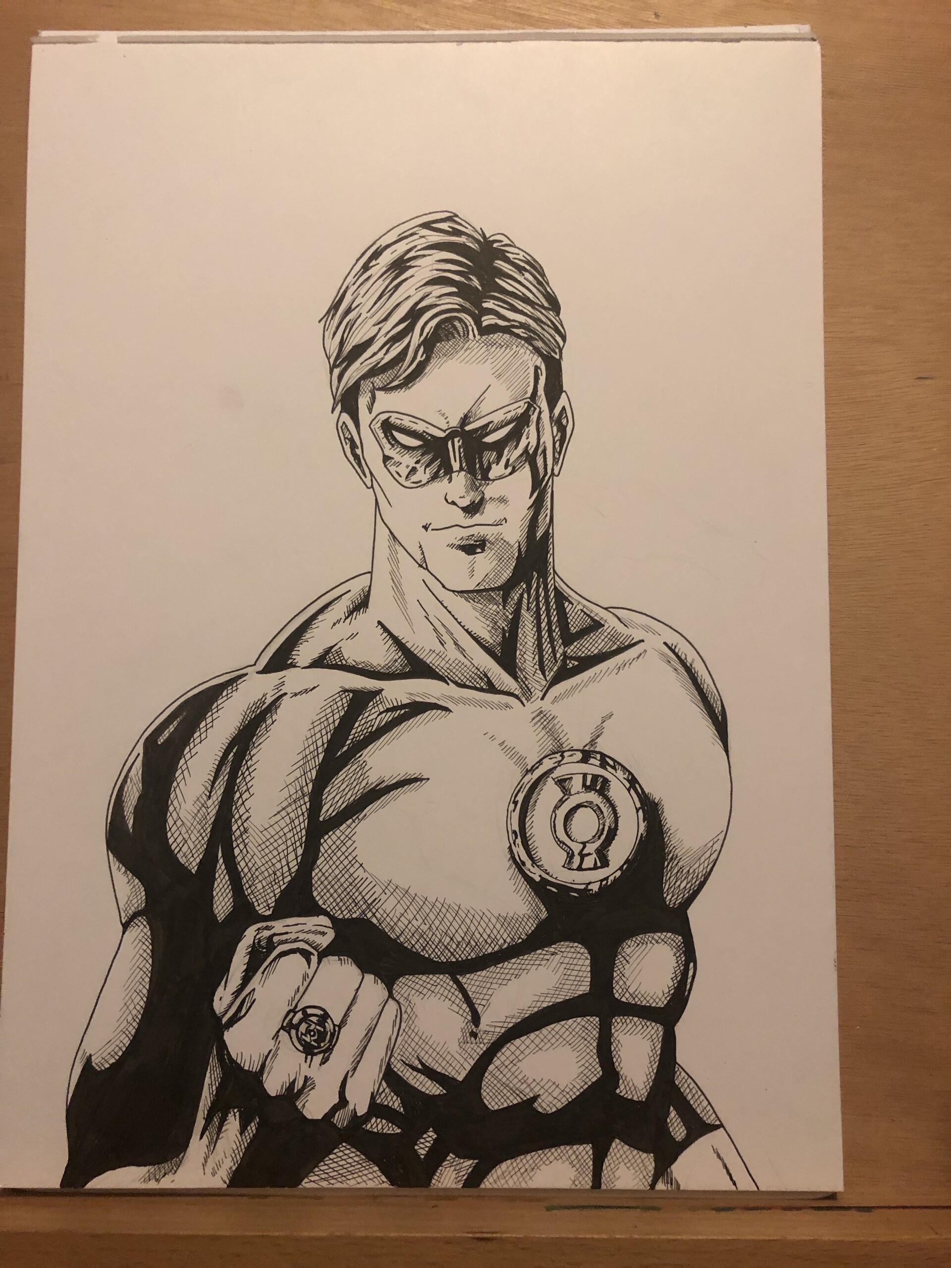 how to draw hal jordan