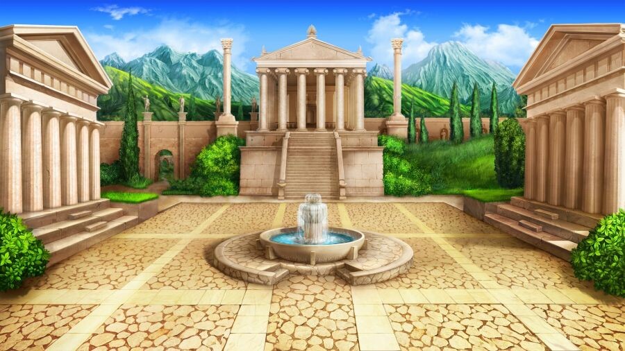 ArtStation - Forum Romanum - Slot game Background