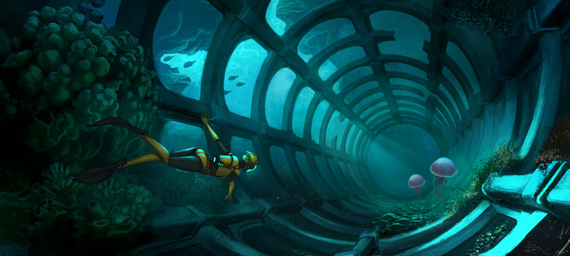 ArtStation - Treasure Diver key moments and storyboard