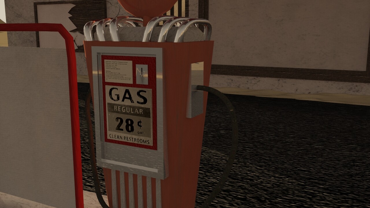 ArtStation - Gas Station Scene