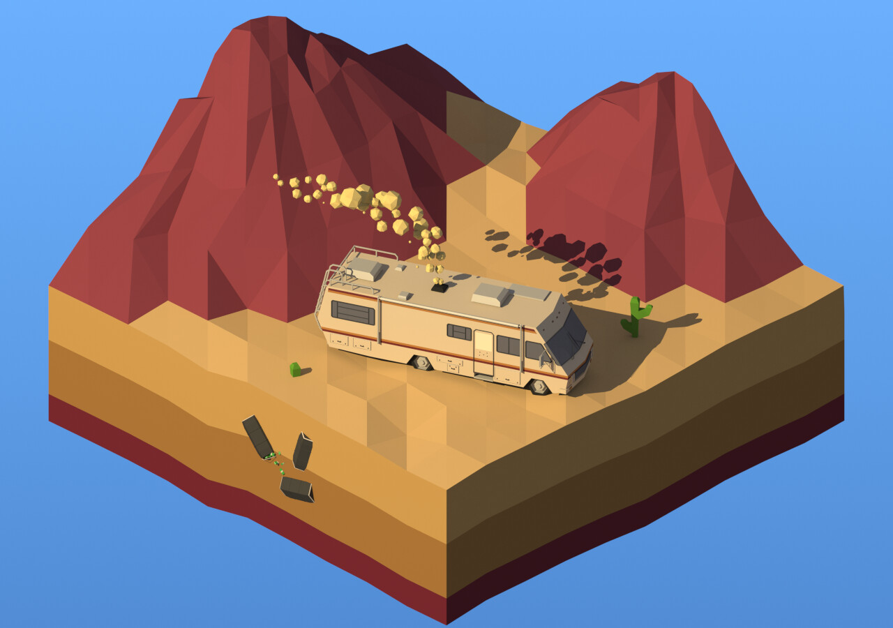 ArtStation - Low Poly Isometrics Scenes