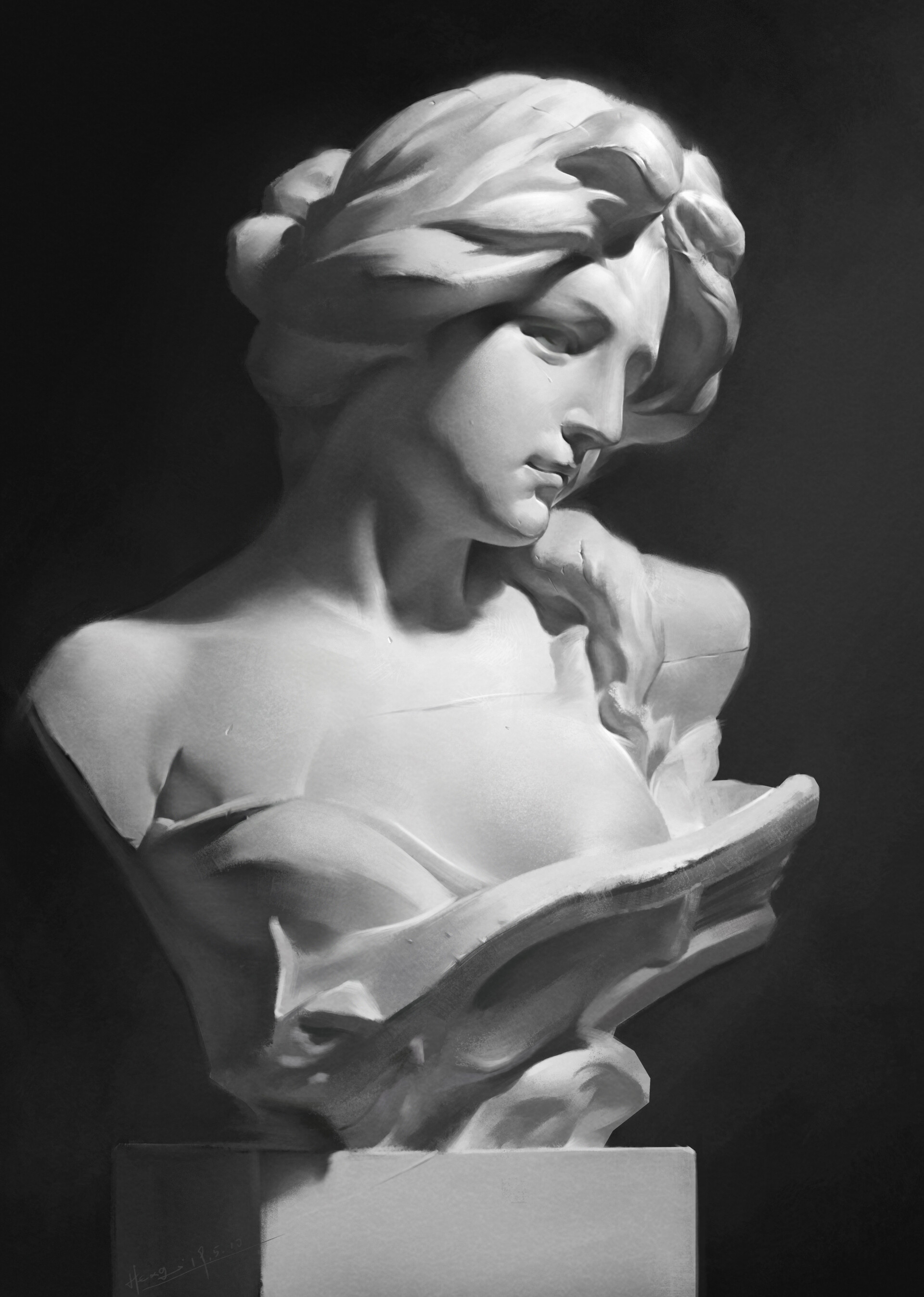 ArtStation - plaster statue