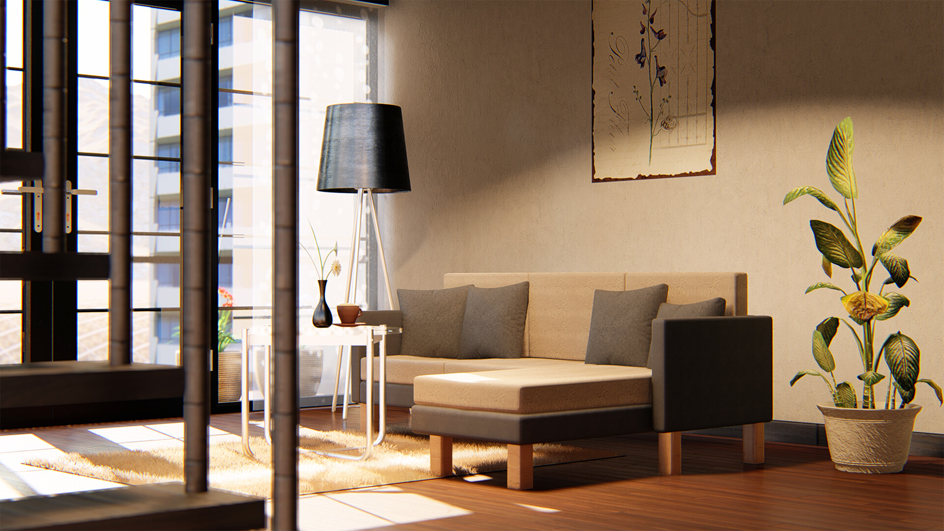 ArtStation - 3D Living Room Works (Interior Animation)