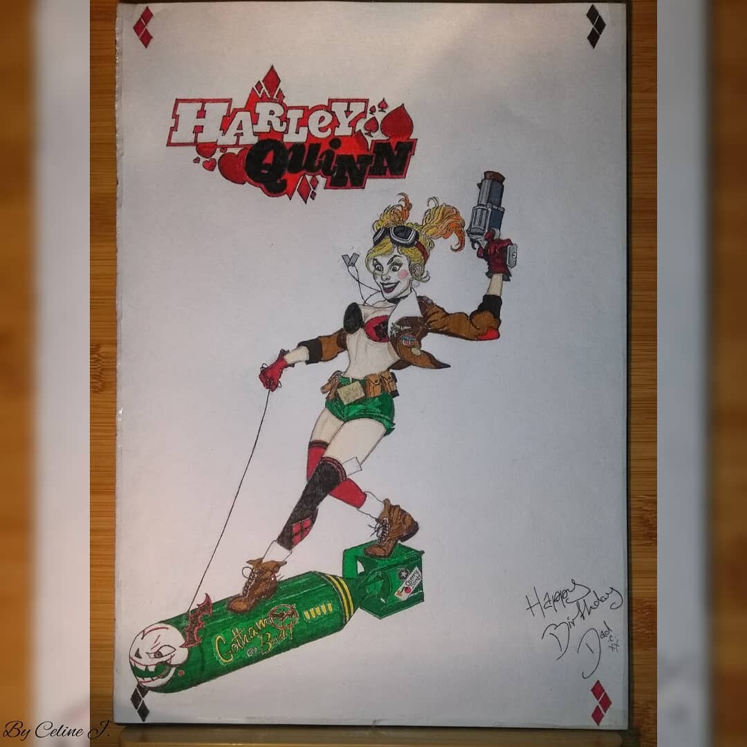 ArtStation - Bombshell Harley Quinn fan art