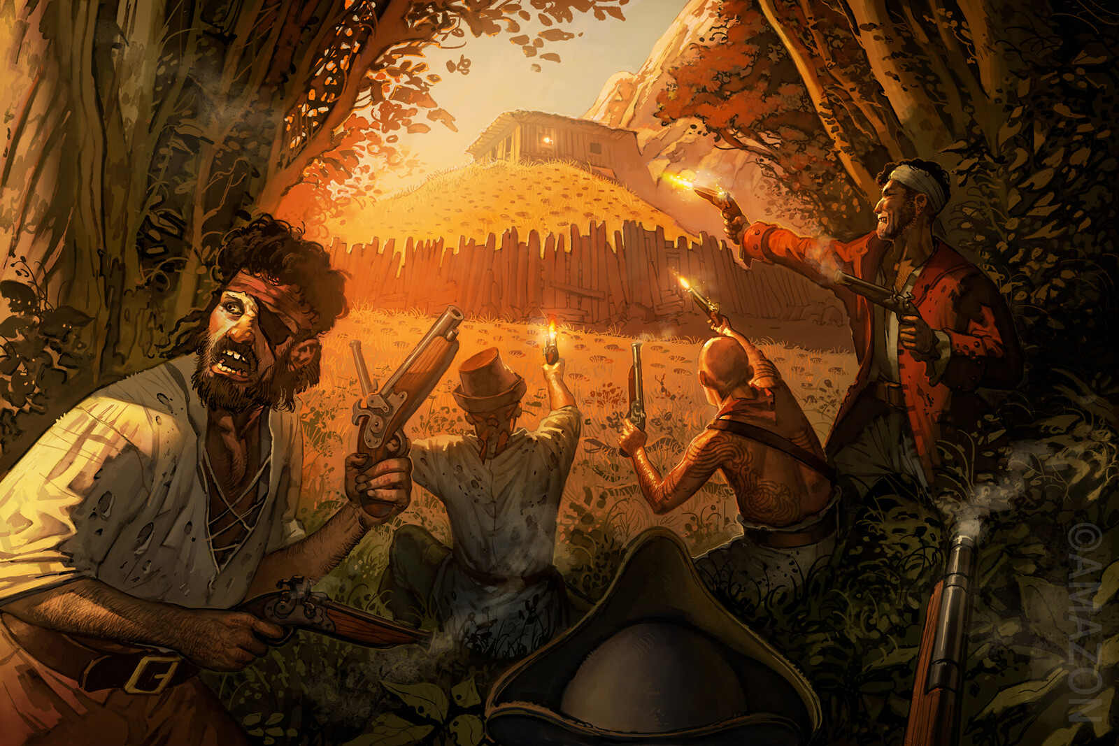 Pierre Droal - Treasure Island : Firefight at the Stockade (©Amazon ...