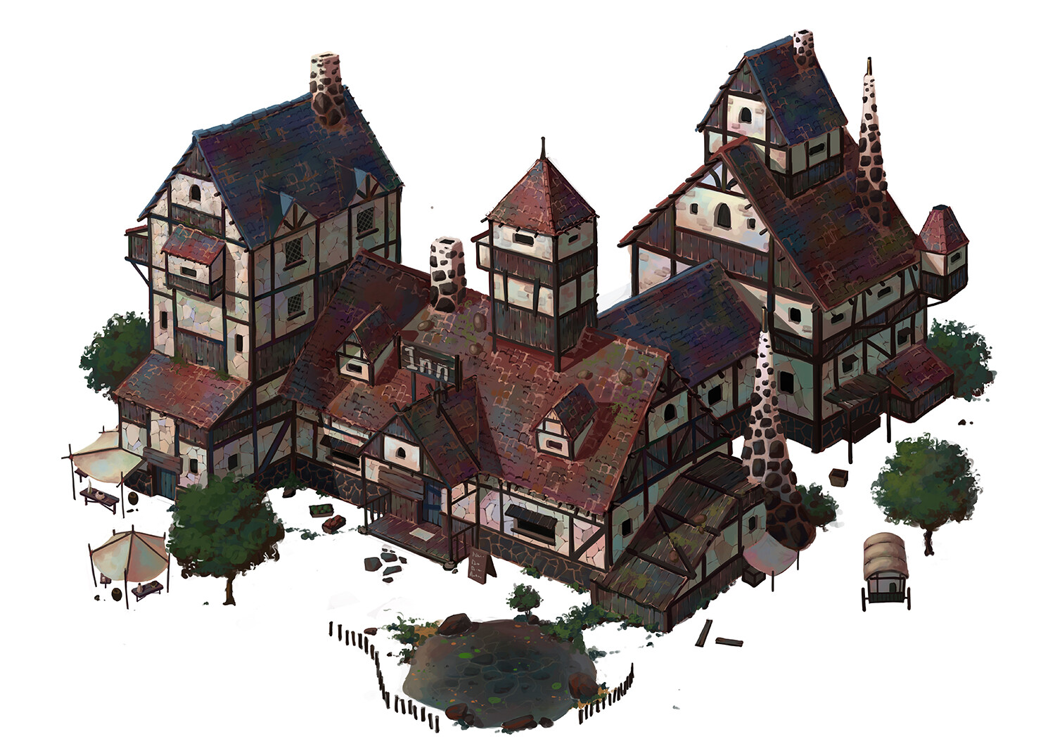 ArtStation - middle age house