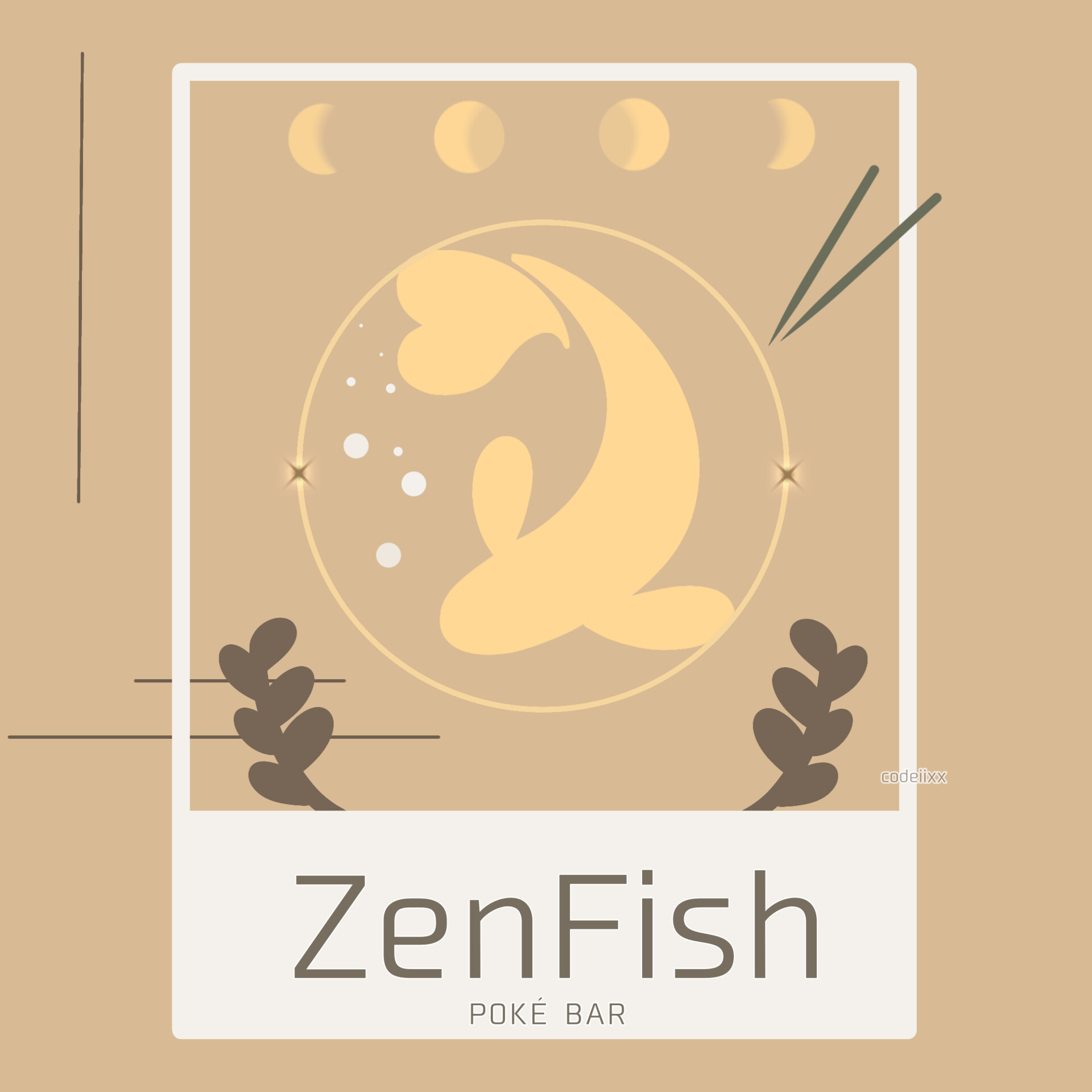 ArtStation - Zenfish Poke Bar -fanart/logo