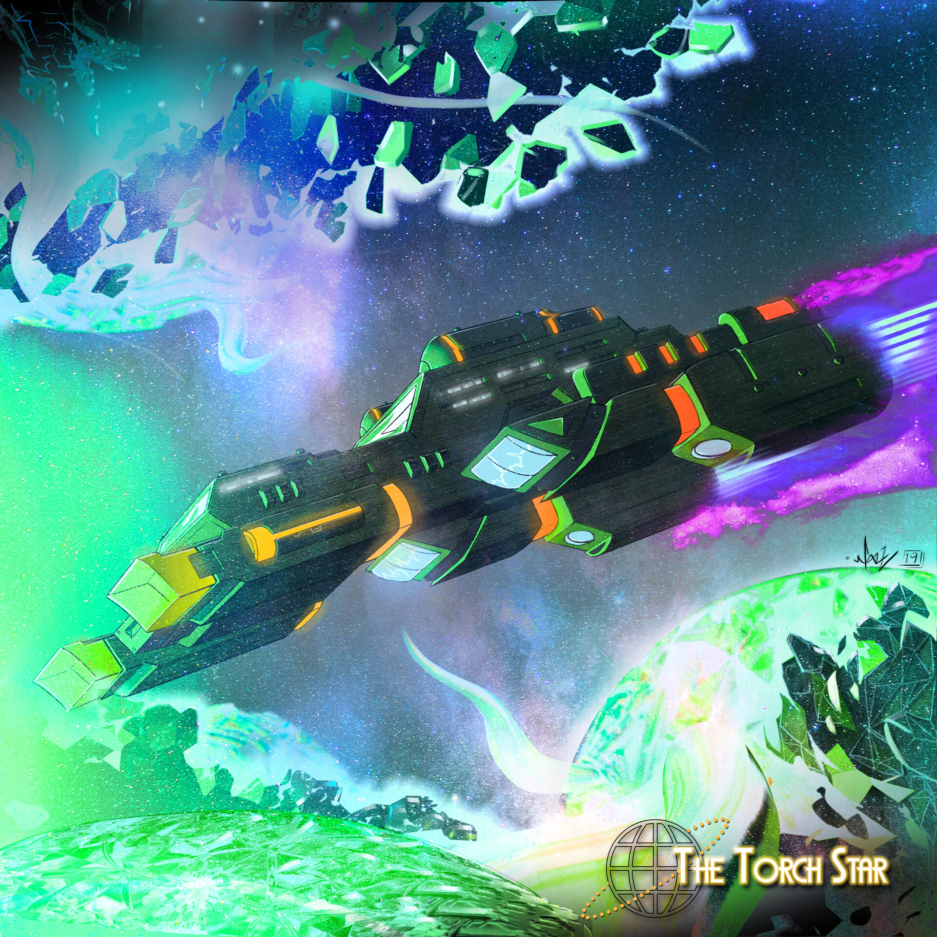 ArtStation - Torch Star Starship