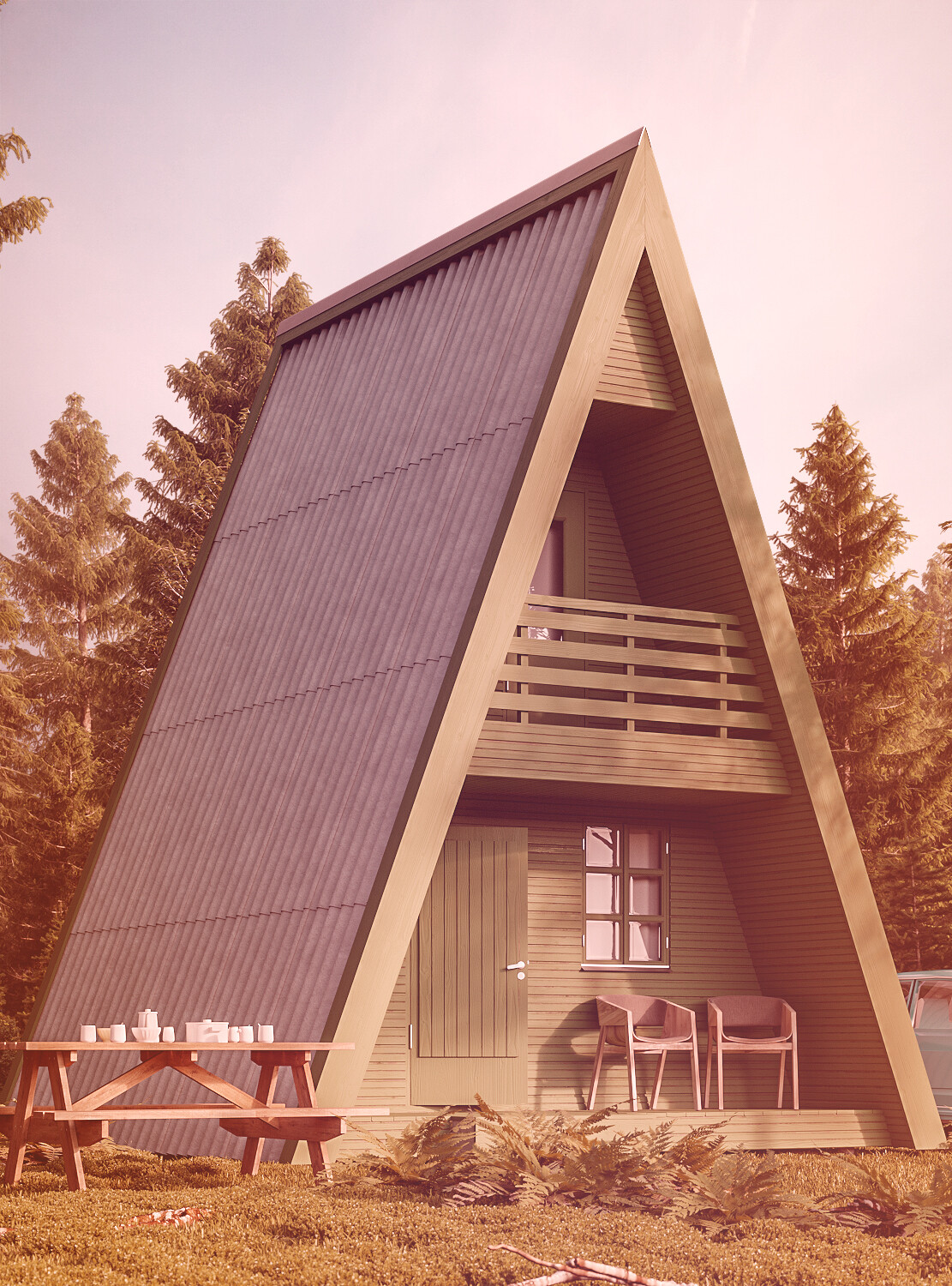 ArtStation - Soviet era vacation shed.