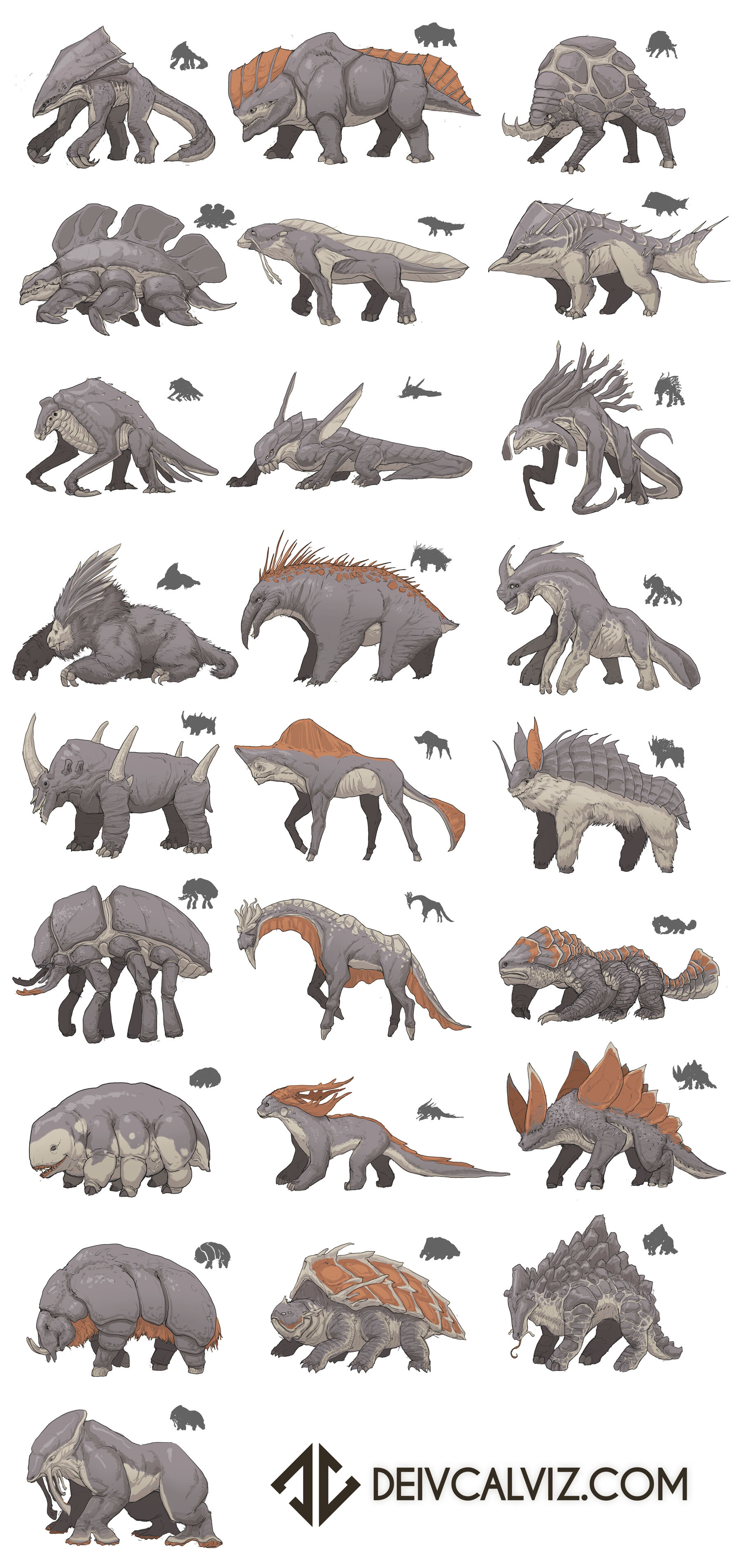 Deiv Calviz (David Villegas) - Creature Design - Scaly Omnivore