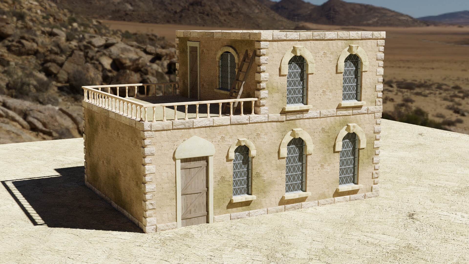 ArtStation - Desert House (Blender Cycles)