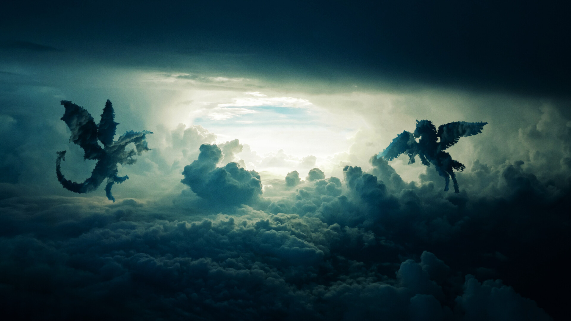 ArtStation - Dragon vs Pegasus