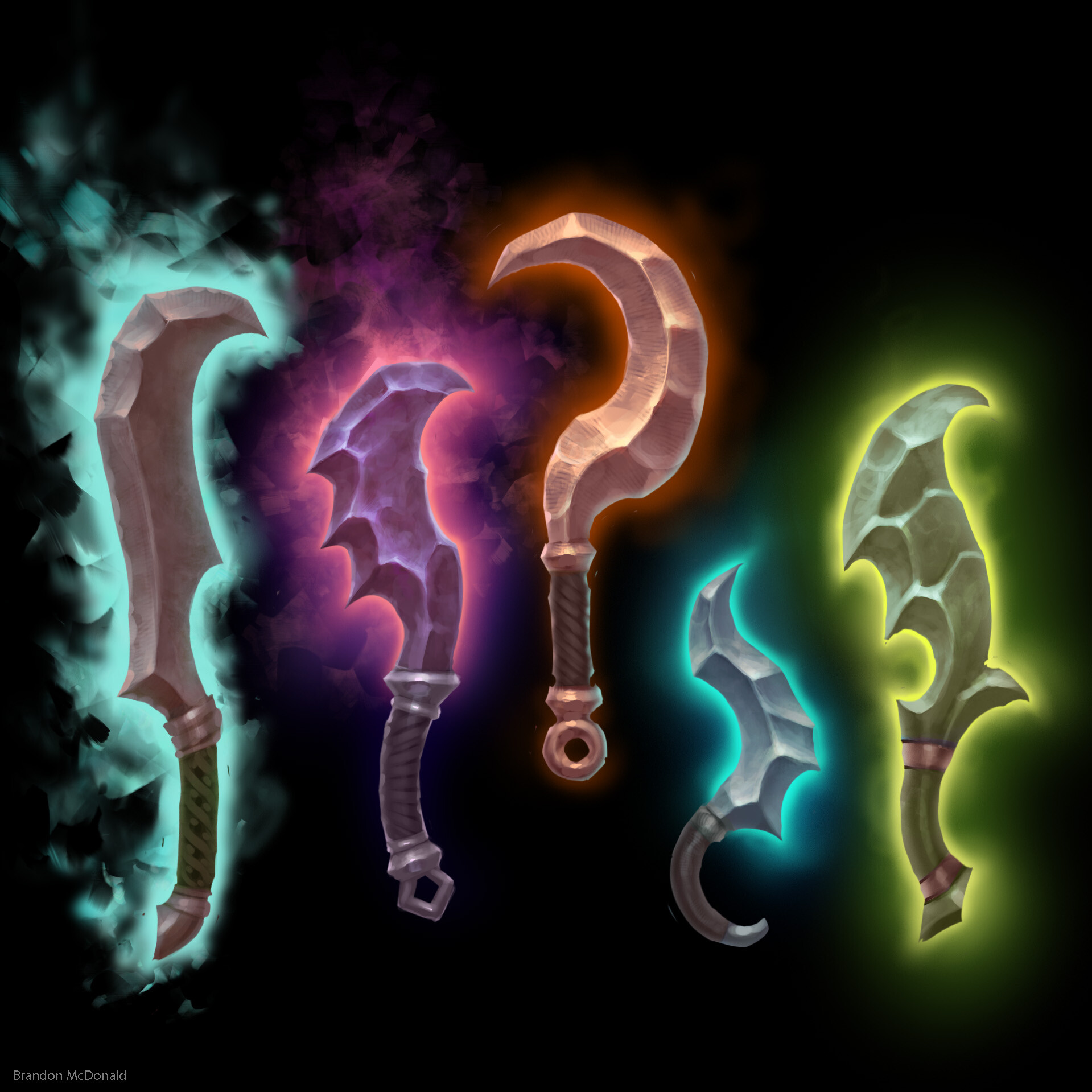 ArtStation - some blade designs