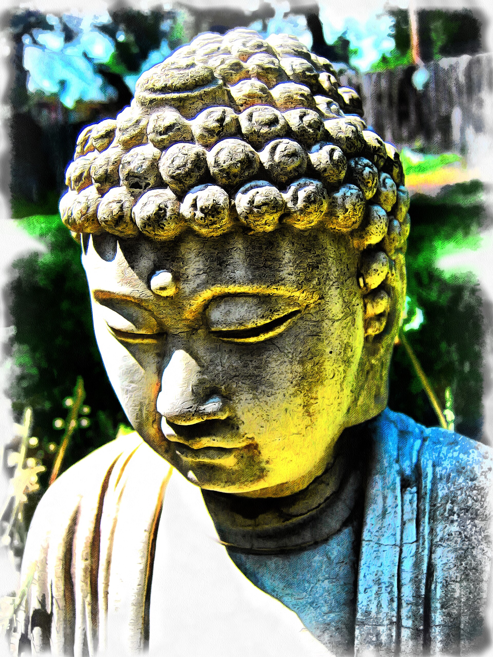 ArtStation - Painted Buddha