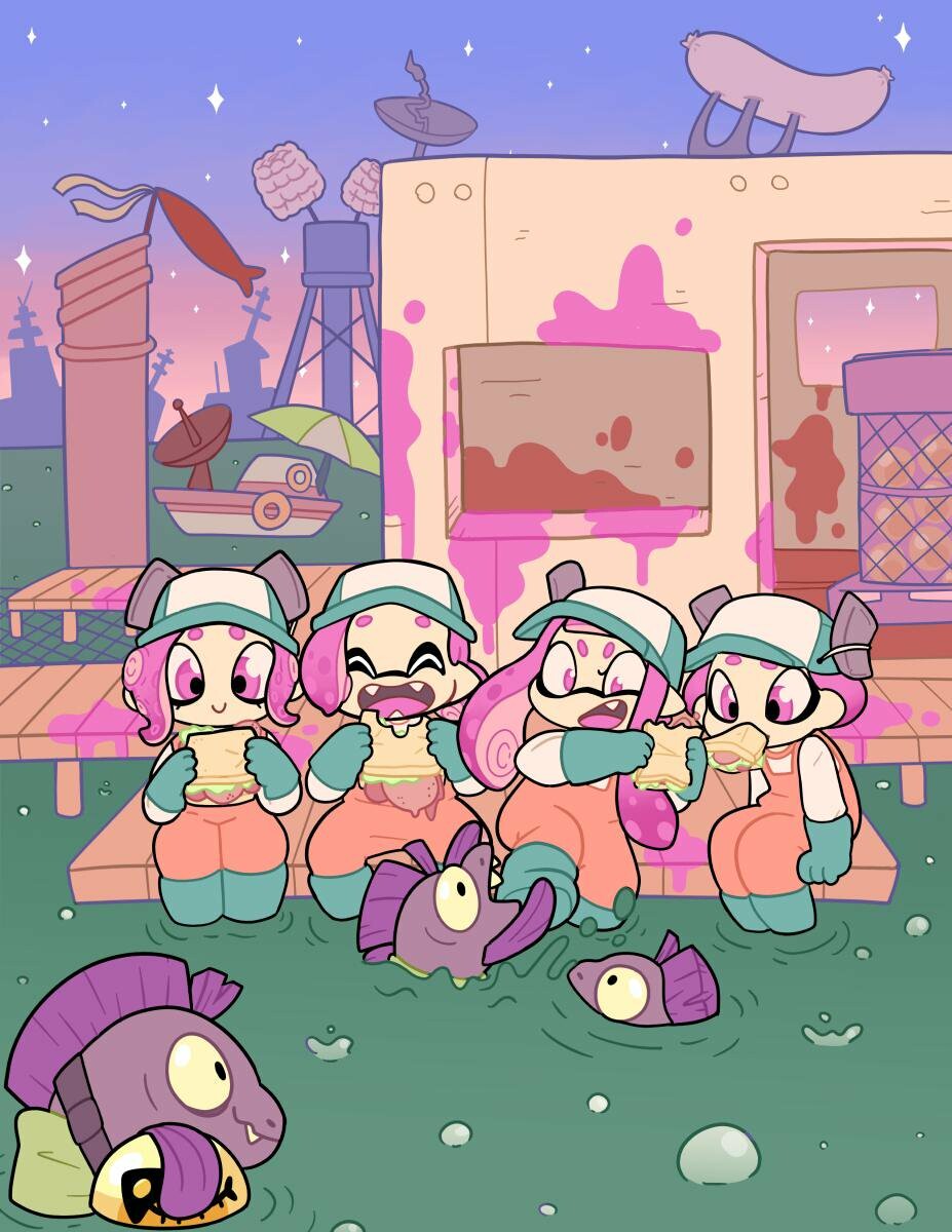 ArtStation - Splatoon Zine Illustrations