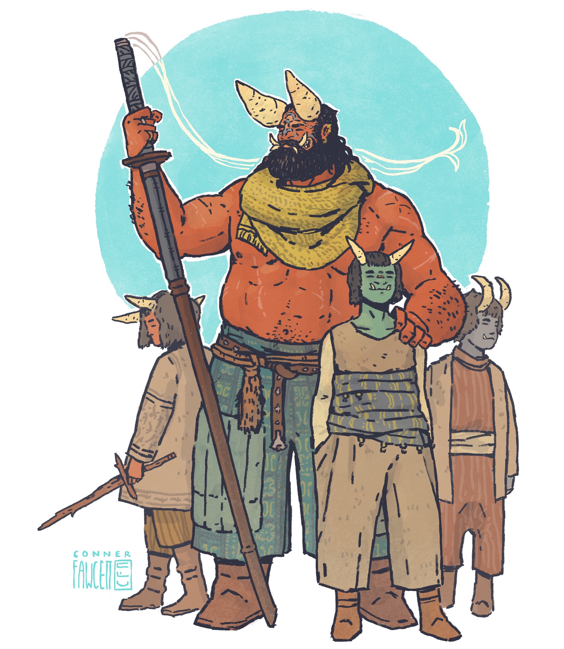 Conner Fawcett - Red Jack and Children