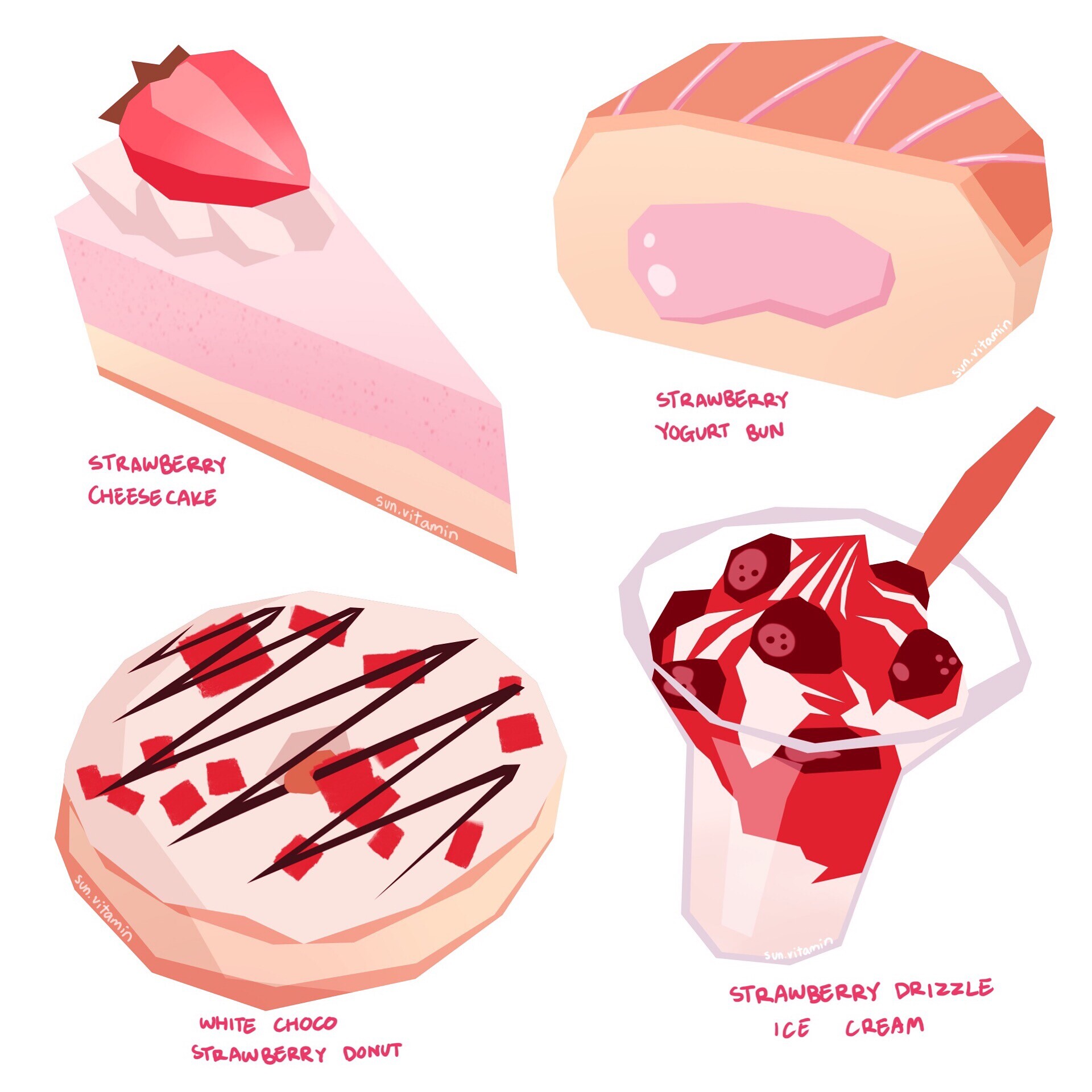 ArtStation - Strawberry Set