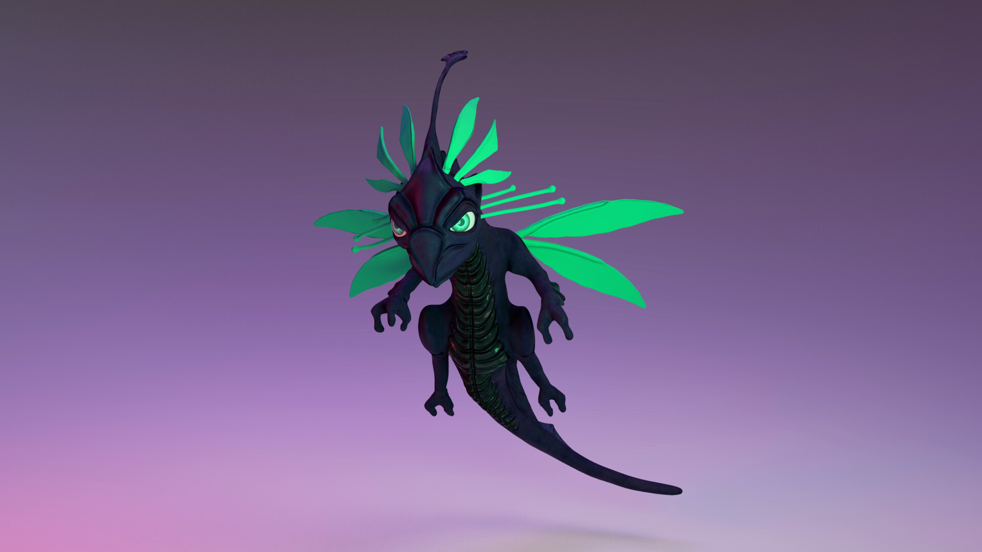 ArtStation - Little dragon named Ohvi