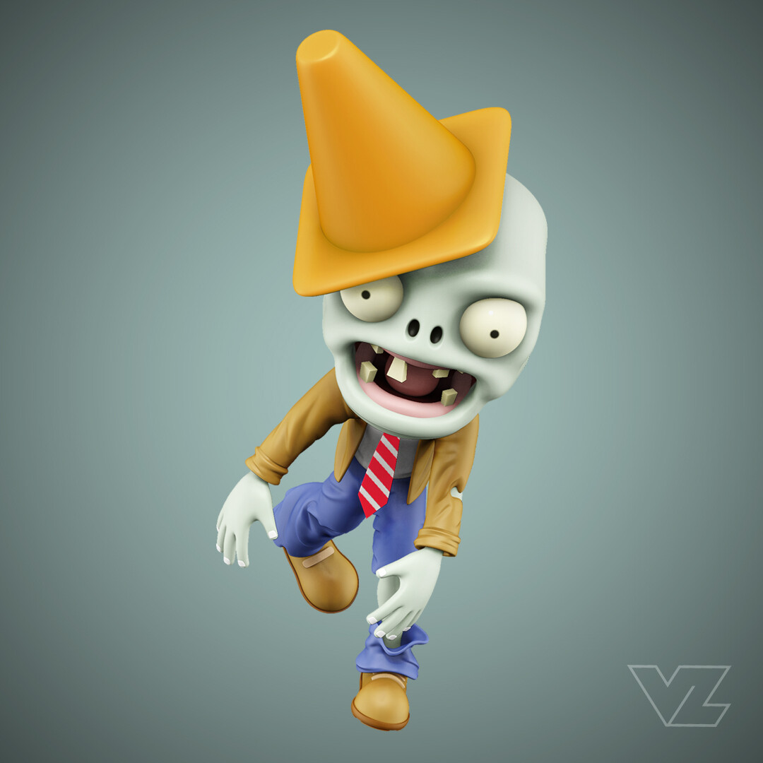 Plants Vs Zombies Conehead Zombie