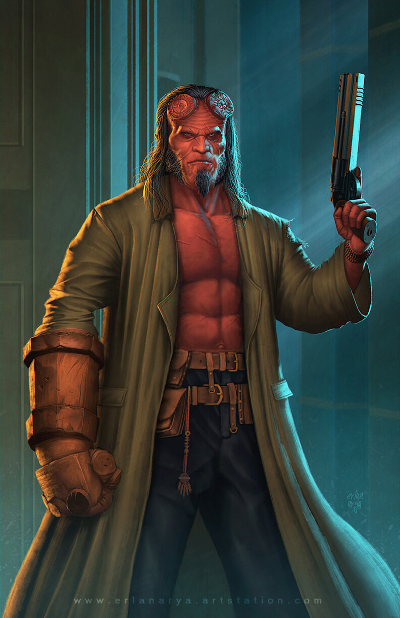 hellboy artstation